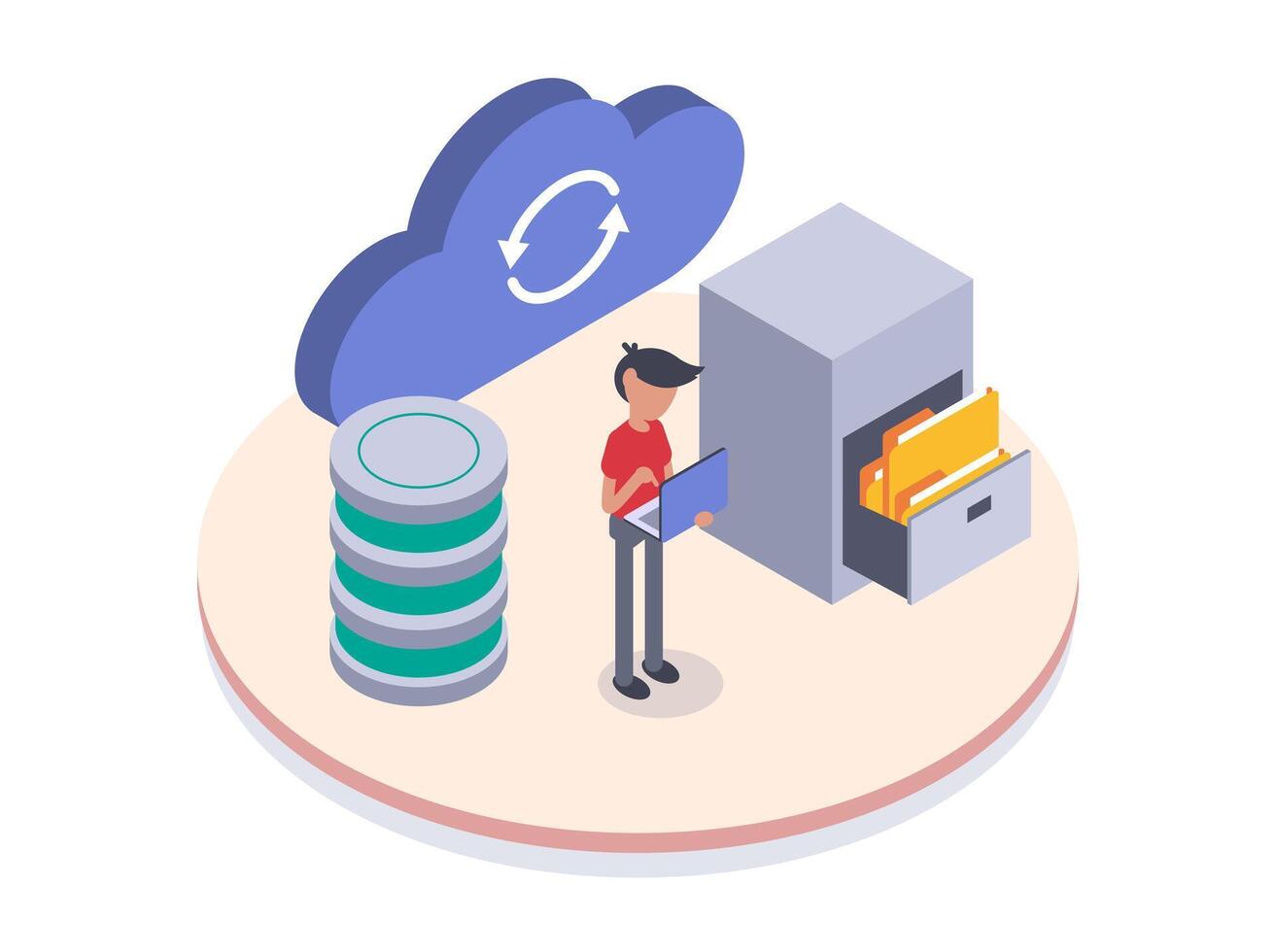 Cloud computing. Programmer migrates data to cloud storage 49284588 ... Cloud computing. Programmer migrates data to cloud storage 49284588 ...