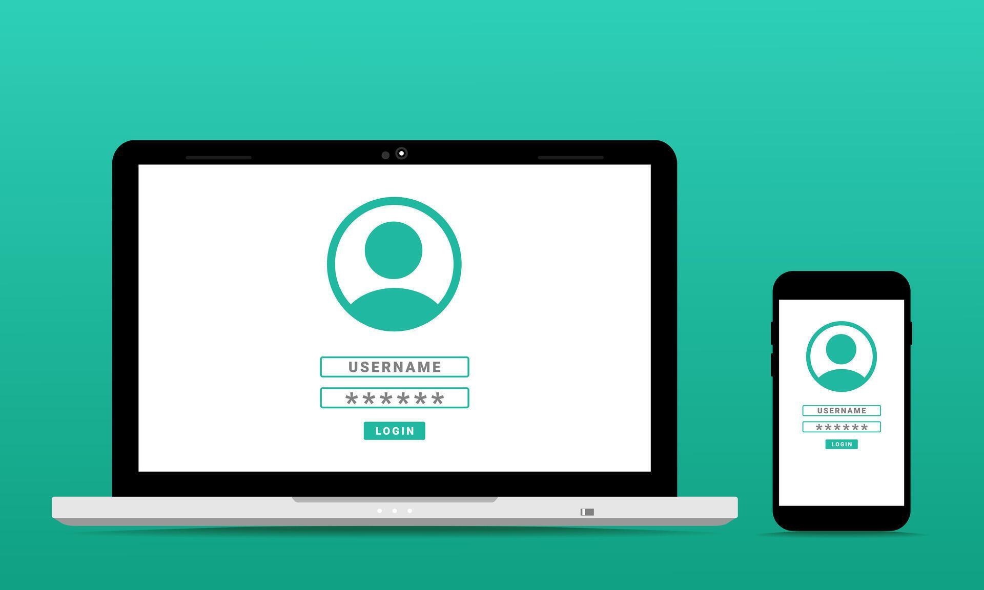 Login to account. Password security access on laptop. Verification code. Private authorization ...