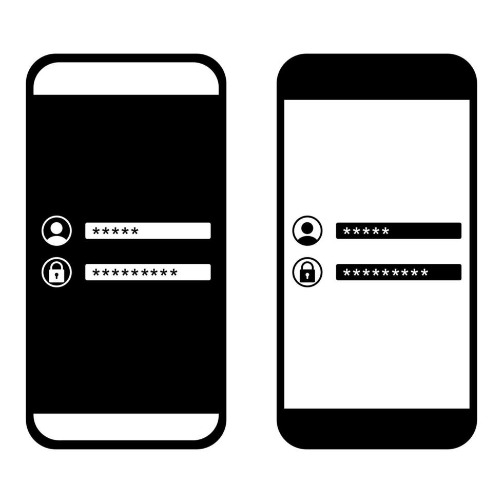 Password Security Access On Mobile Icon Verification Code Username And Password