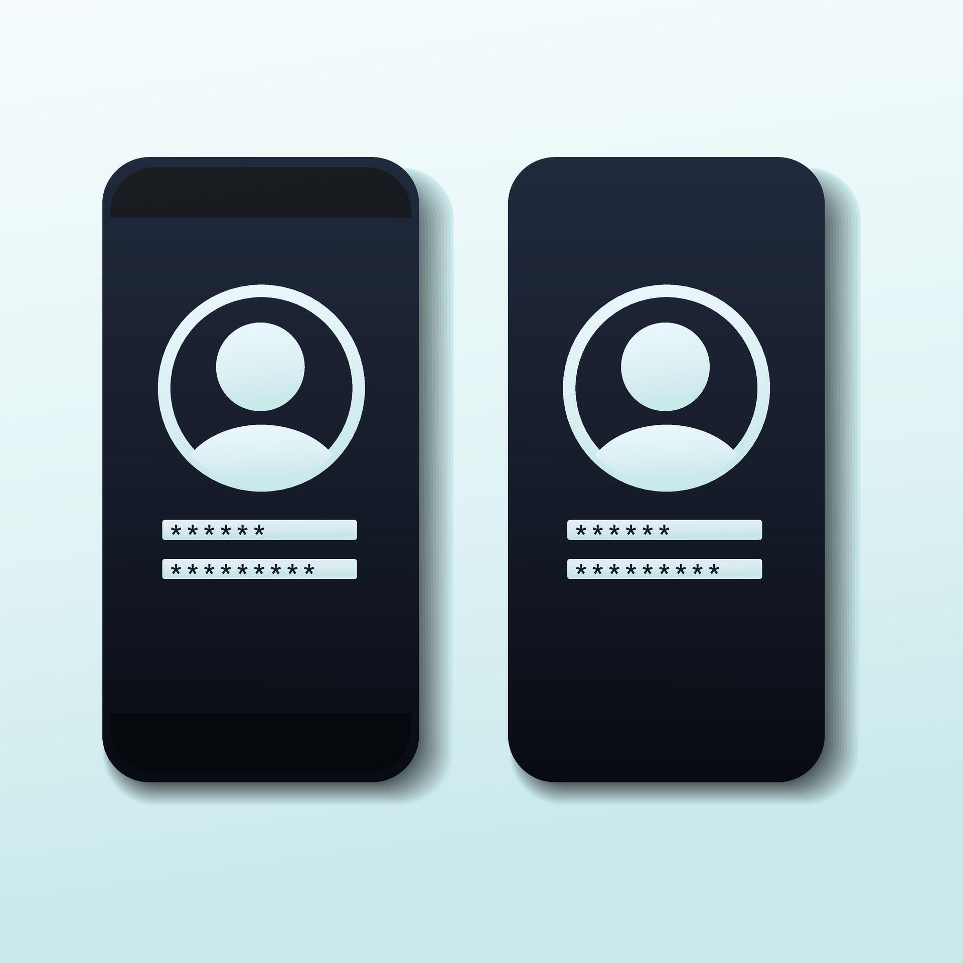 Log in to the account on the smartphone. Password security access on mobile. Verification code ...