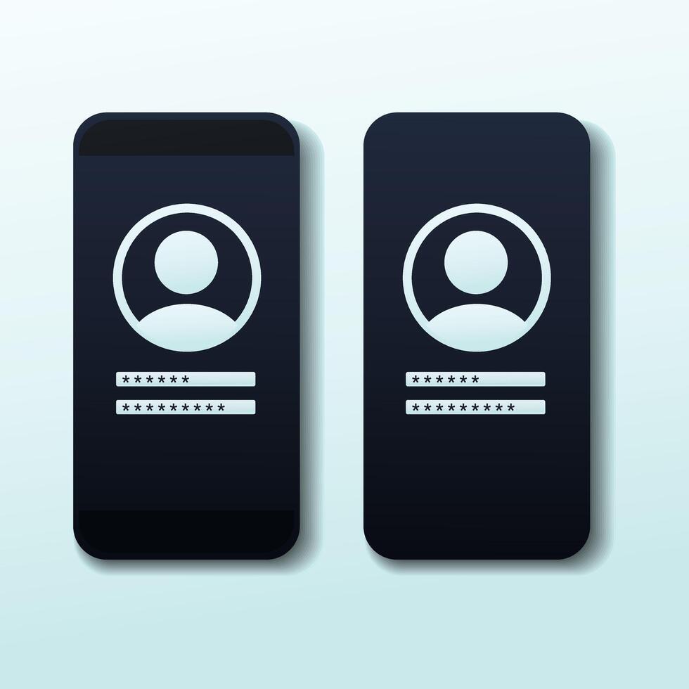 Log In To The Account On The Smartphone Password Security Access On