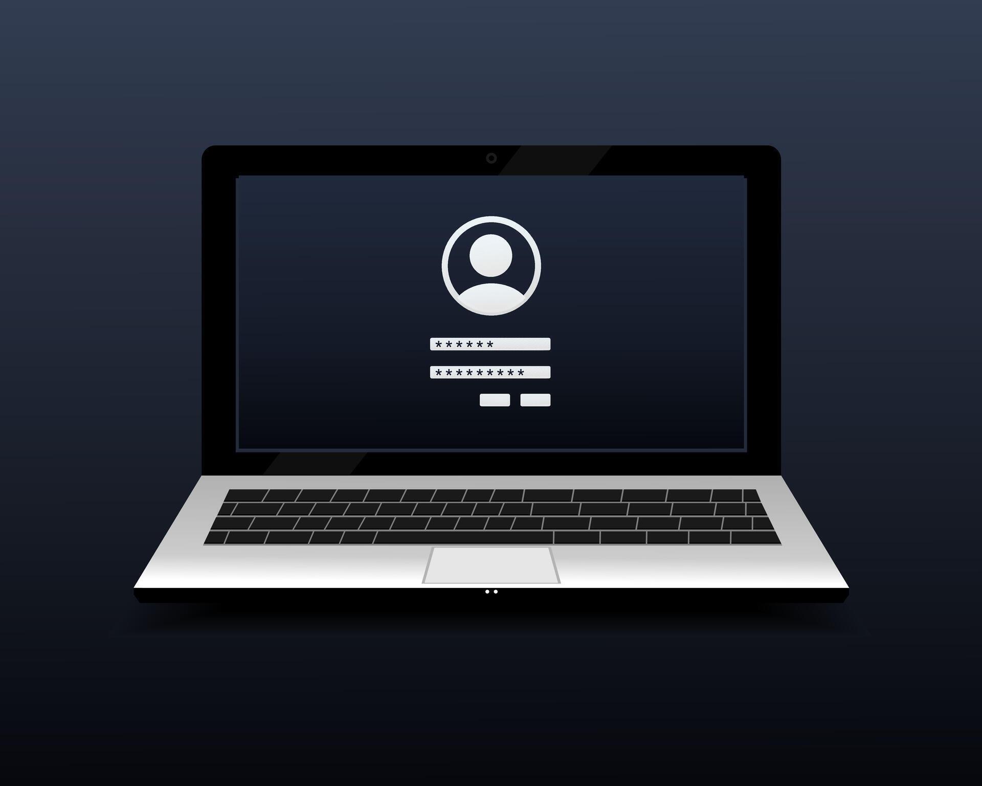 Login To Account Password Security Access On Laptop Verification Code Private Authorization