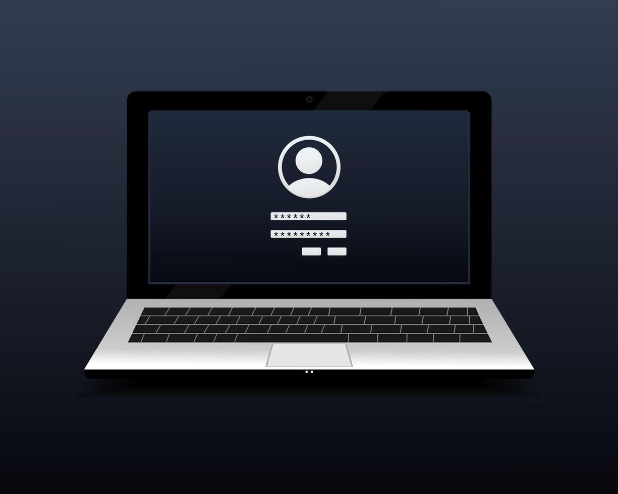 Login To Account Password Security Access On Laptop Verification Code