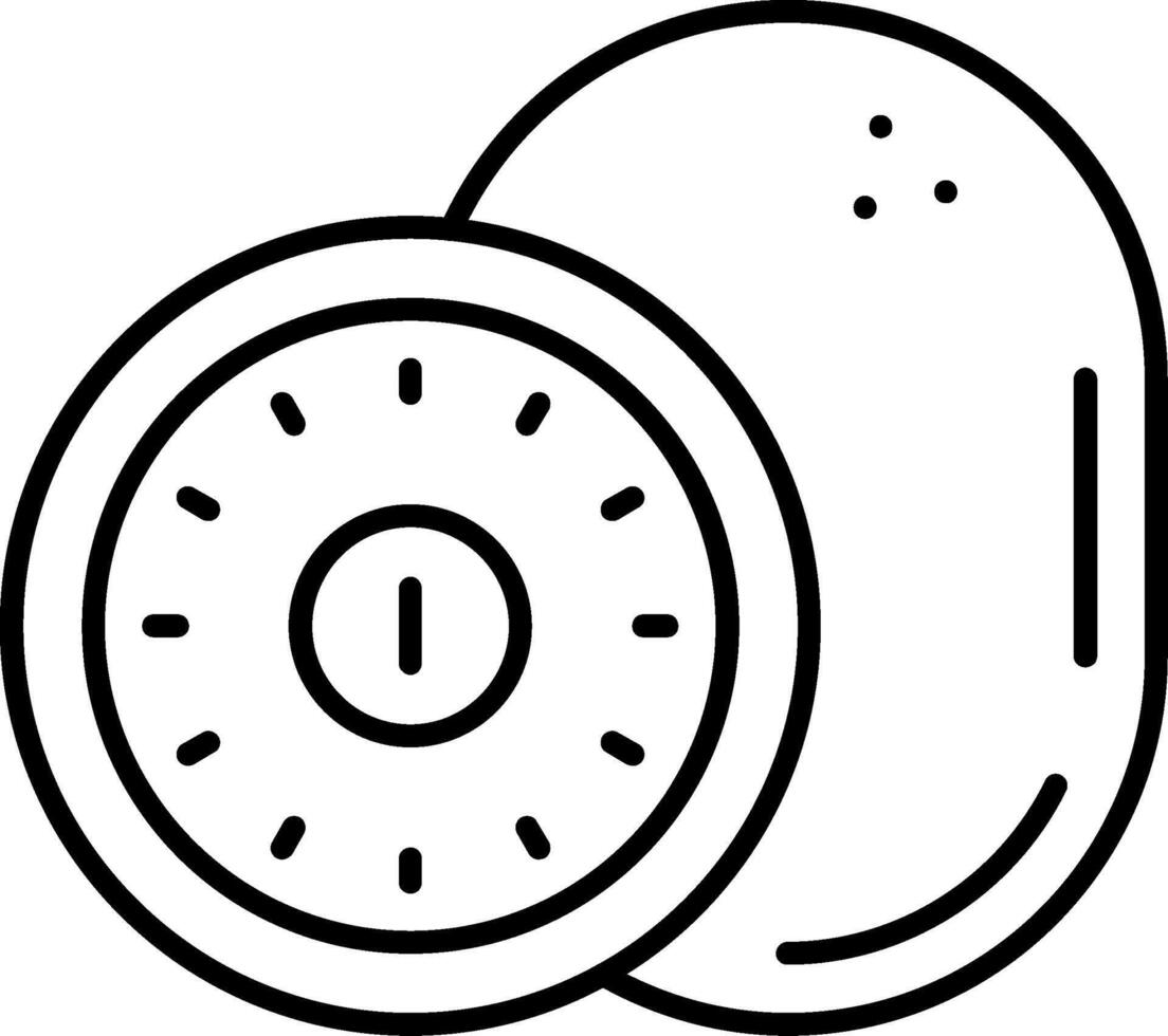 Kiwi Line Icon 49288191 Vector Art at Vecteezy
