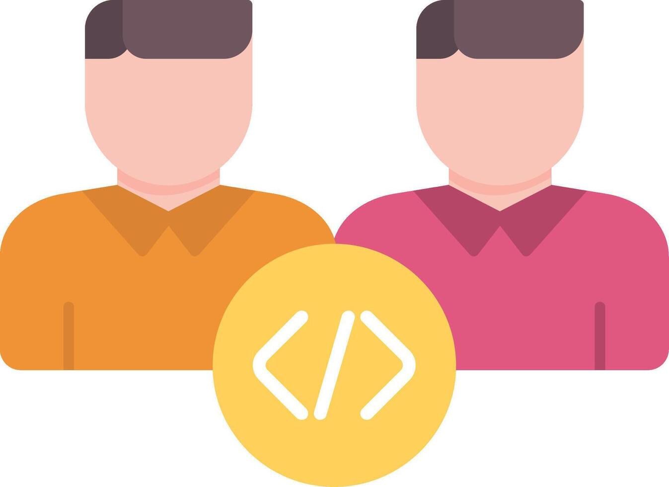 Pair Programming Flat Icon 49289753 Vector Art at Vecteezy