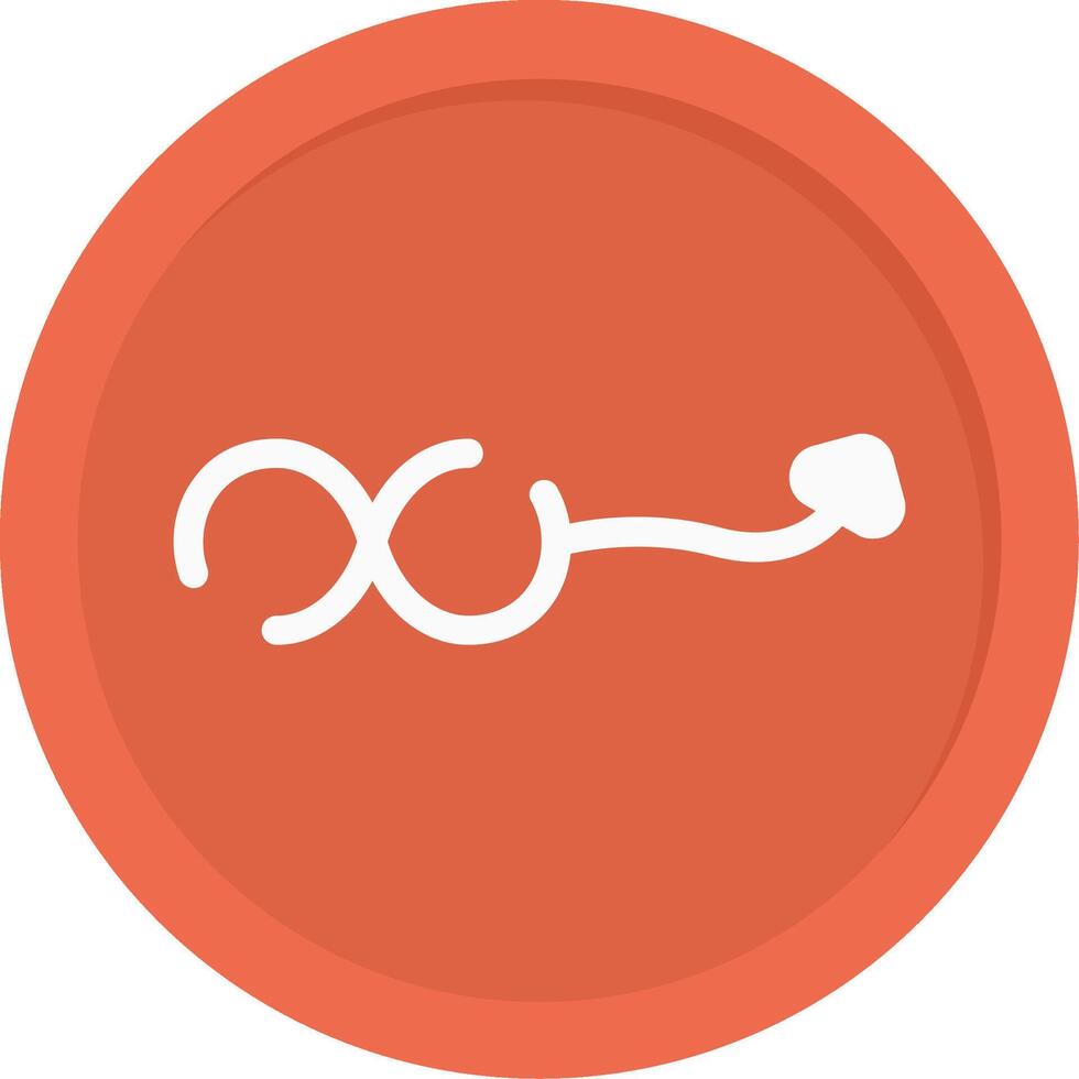 Right Arrow with Loop Flat Icon 49290802 Vector Art at Vecteezy