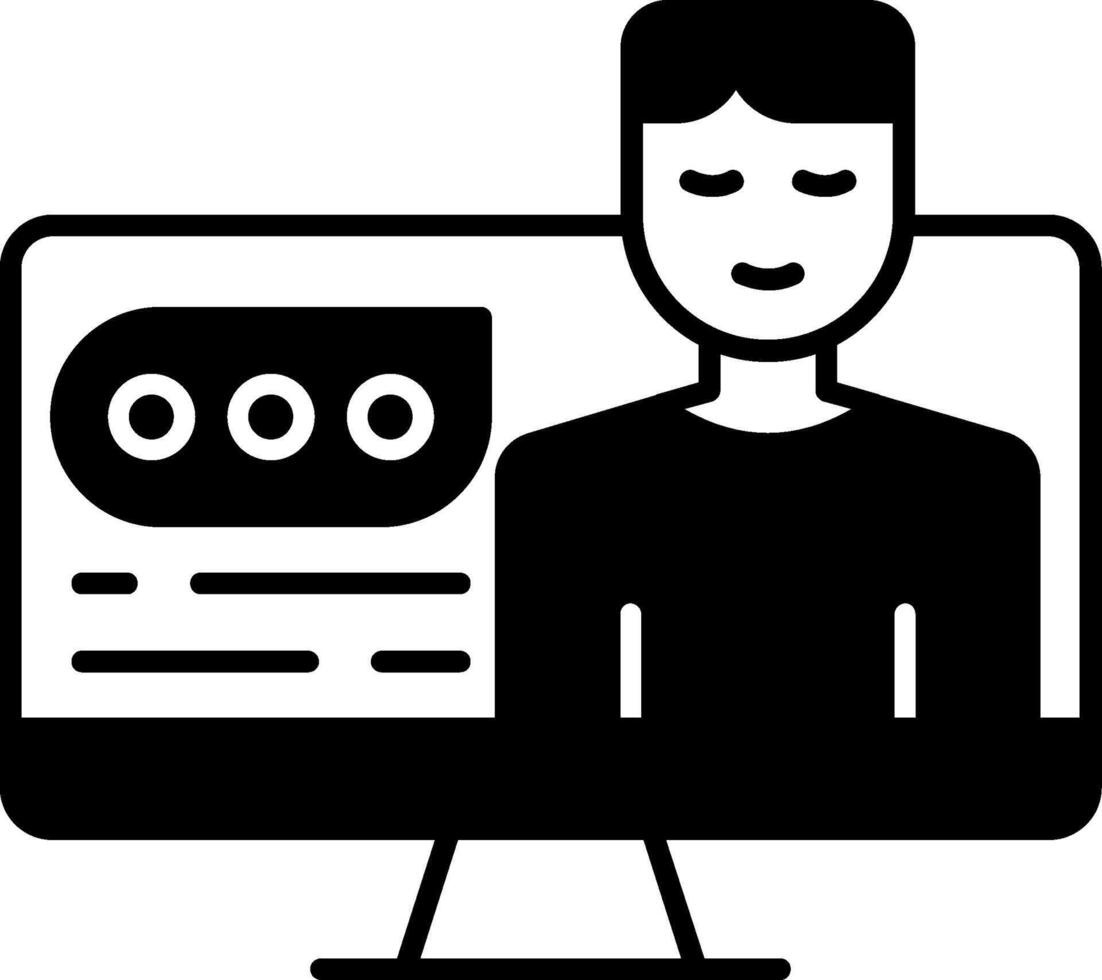 Computer Class Glyph Icon 49293900 Vector Art At Vecteezy