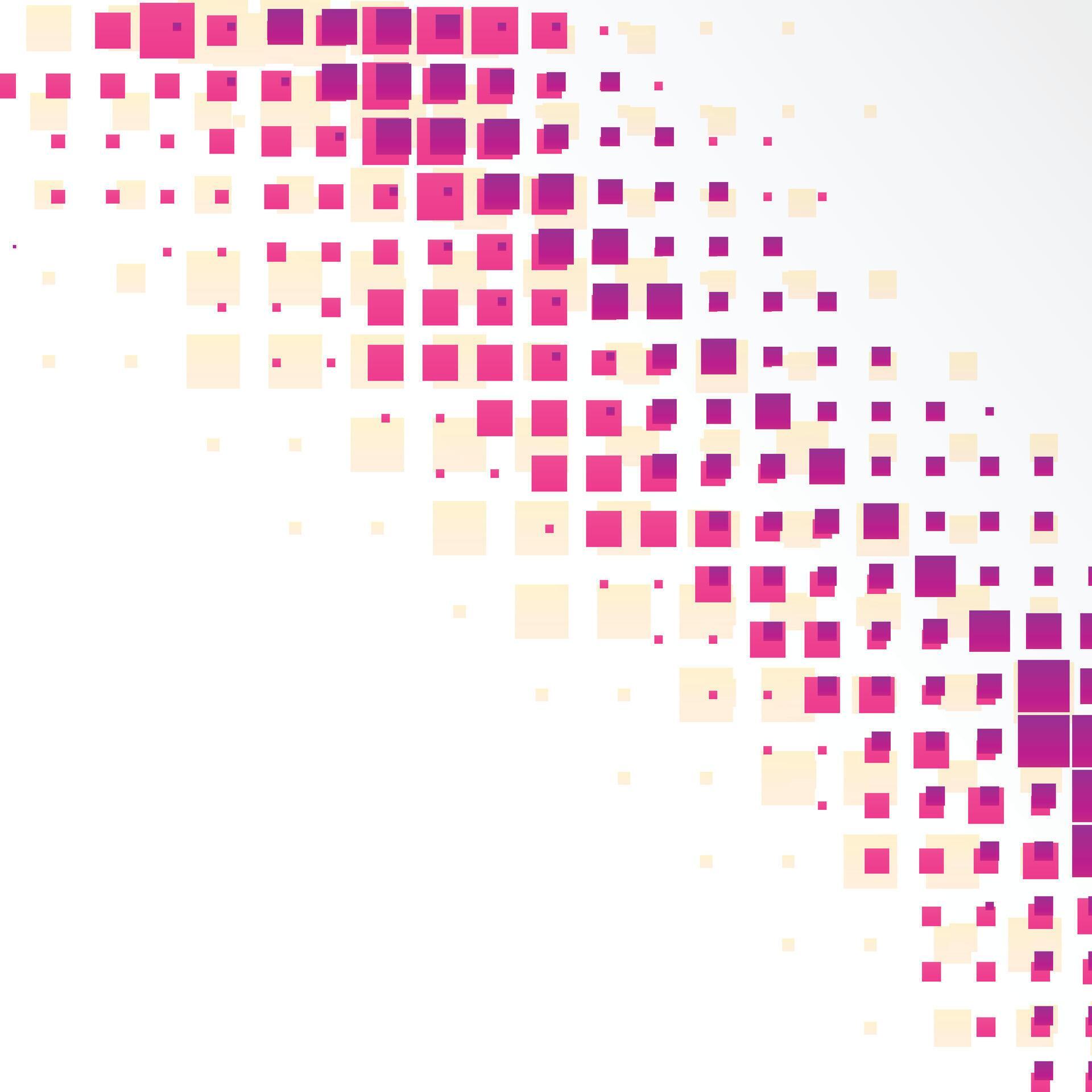 Red pixel background, gradient abstract tile background. Rectangular colourful check pattern ...