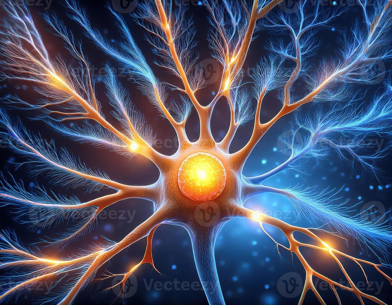 Glowing Neuron Cell Microscopic View 49300682 Stock Photo at Vecteezy Glowing Neuron Cell Microscopic View 49300682 Stock Photo at Vecteezy