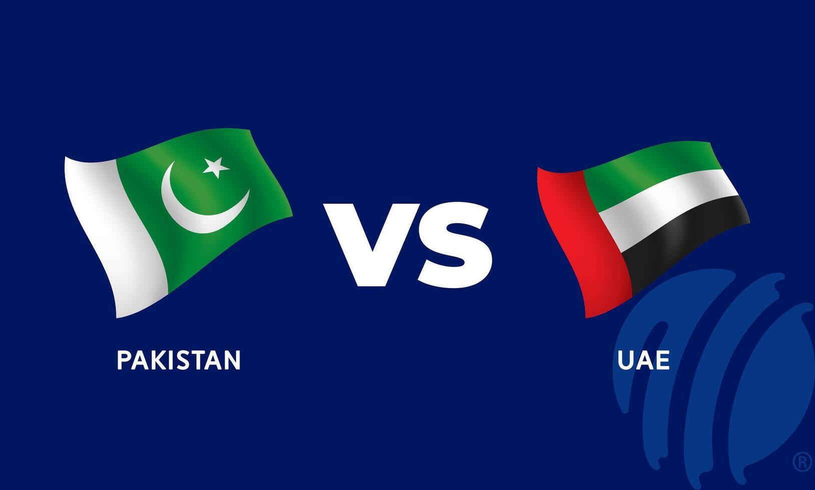 Pakistan VS UAE Cricket Match Template 49302405 Vector Art at Vecteezy