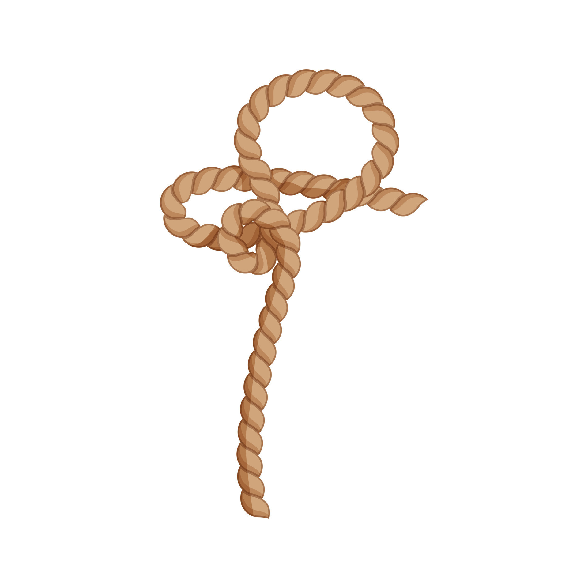 tying rope knot cartoon illustration 49304404 Vector Art at Vecteezy