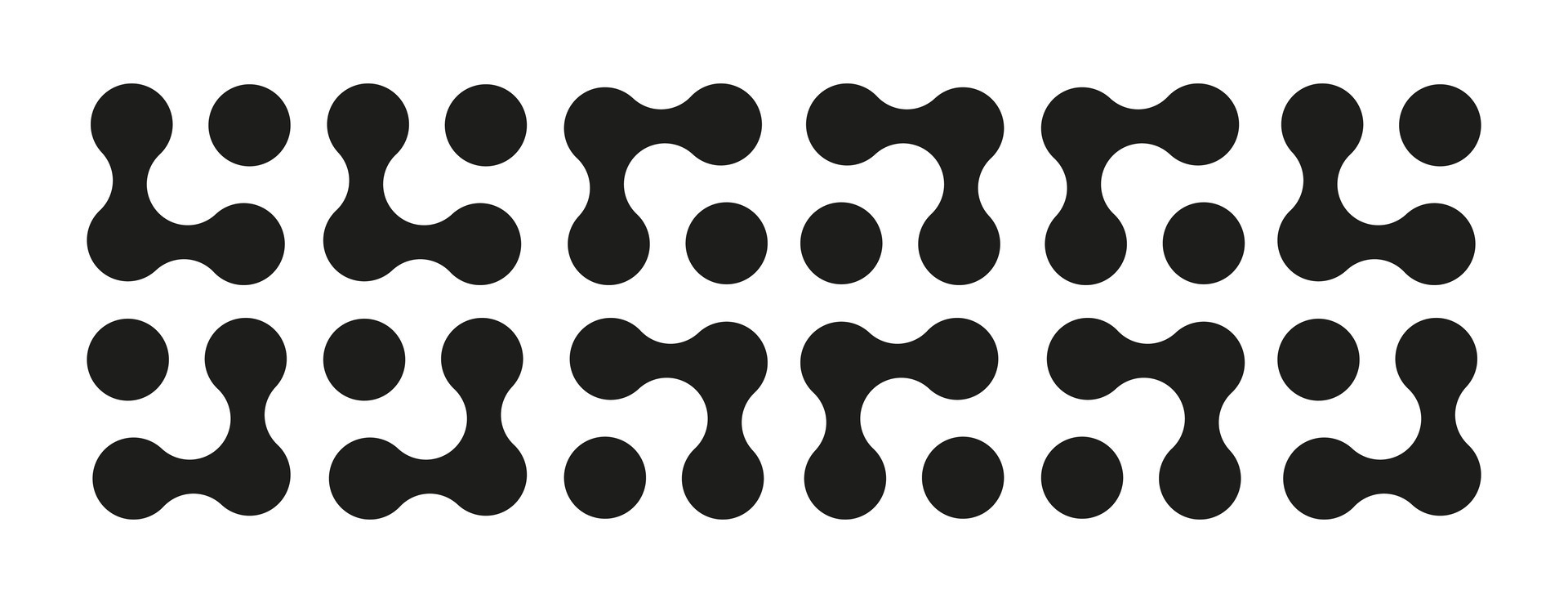 Connected dots sign. Innovation abstract symbol. Circles organic patterns. Metaball icon. Point ...