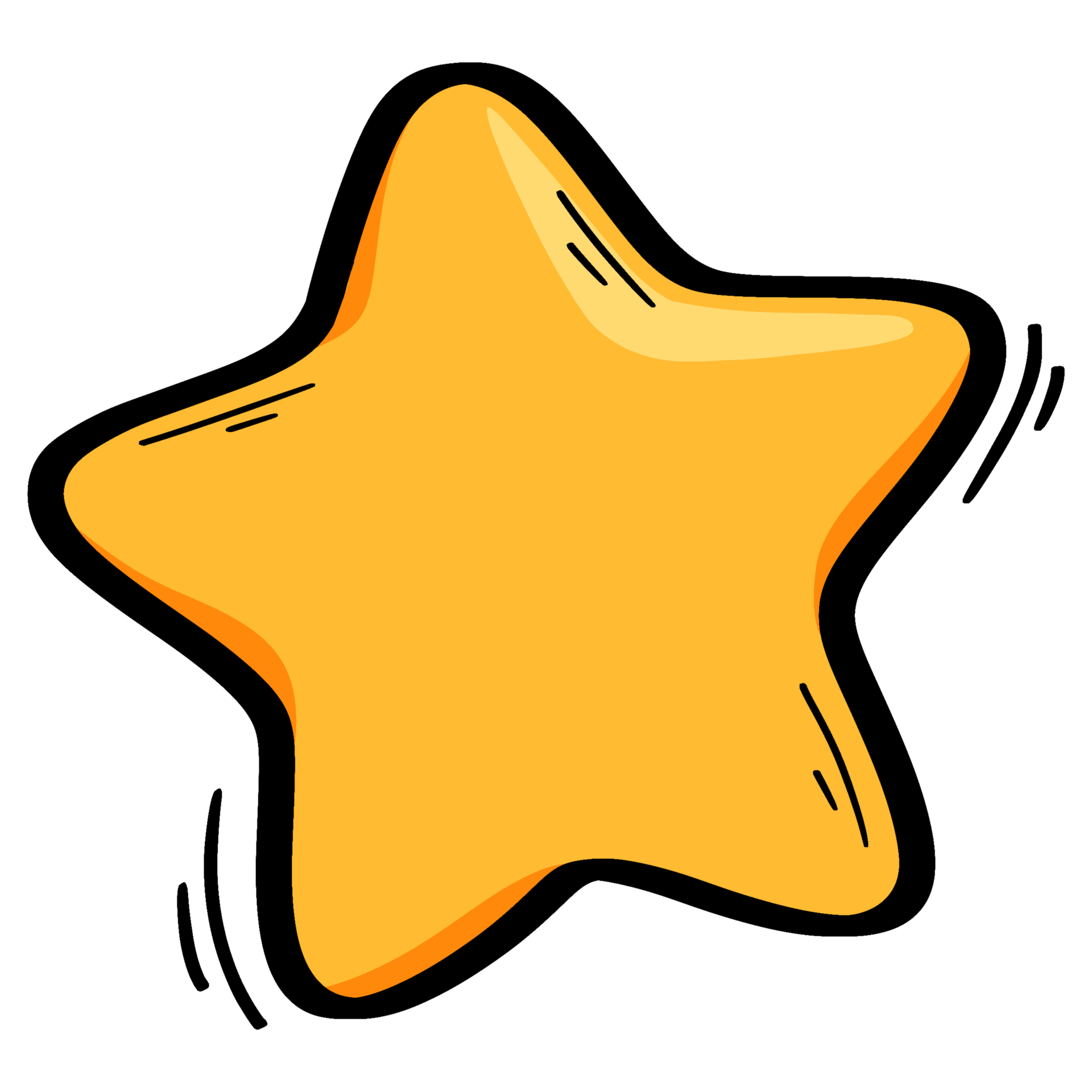 Lovely golden star clipart, cute star clipart 49326024 PNG