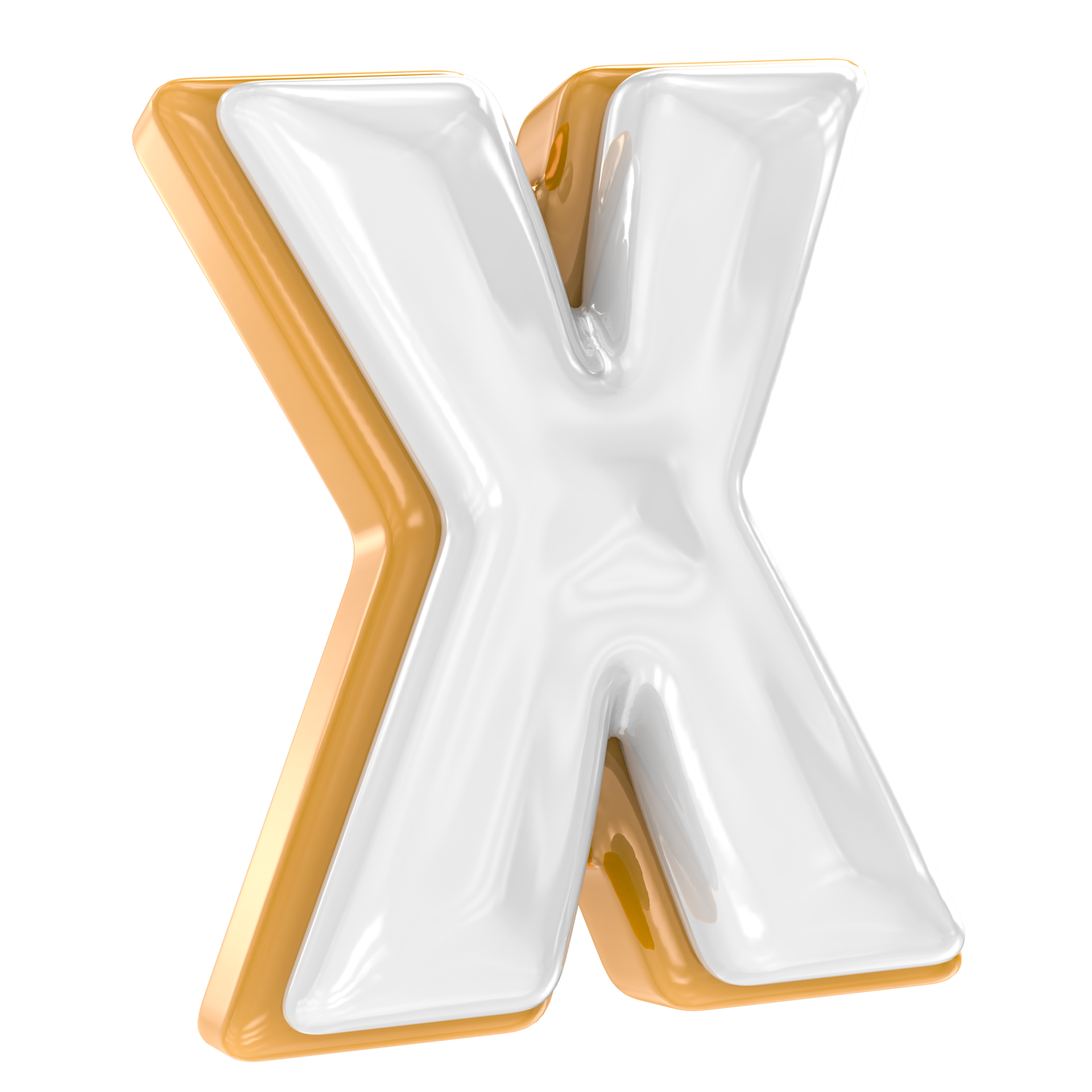 Marrón Con Blanco Fuente Letra X 3d Hacer Ilustración Aislado 49329585 Png