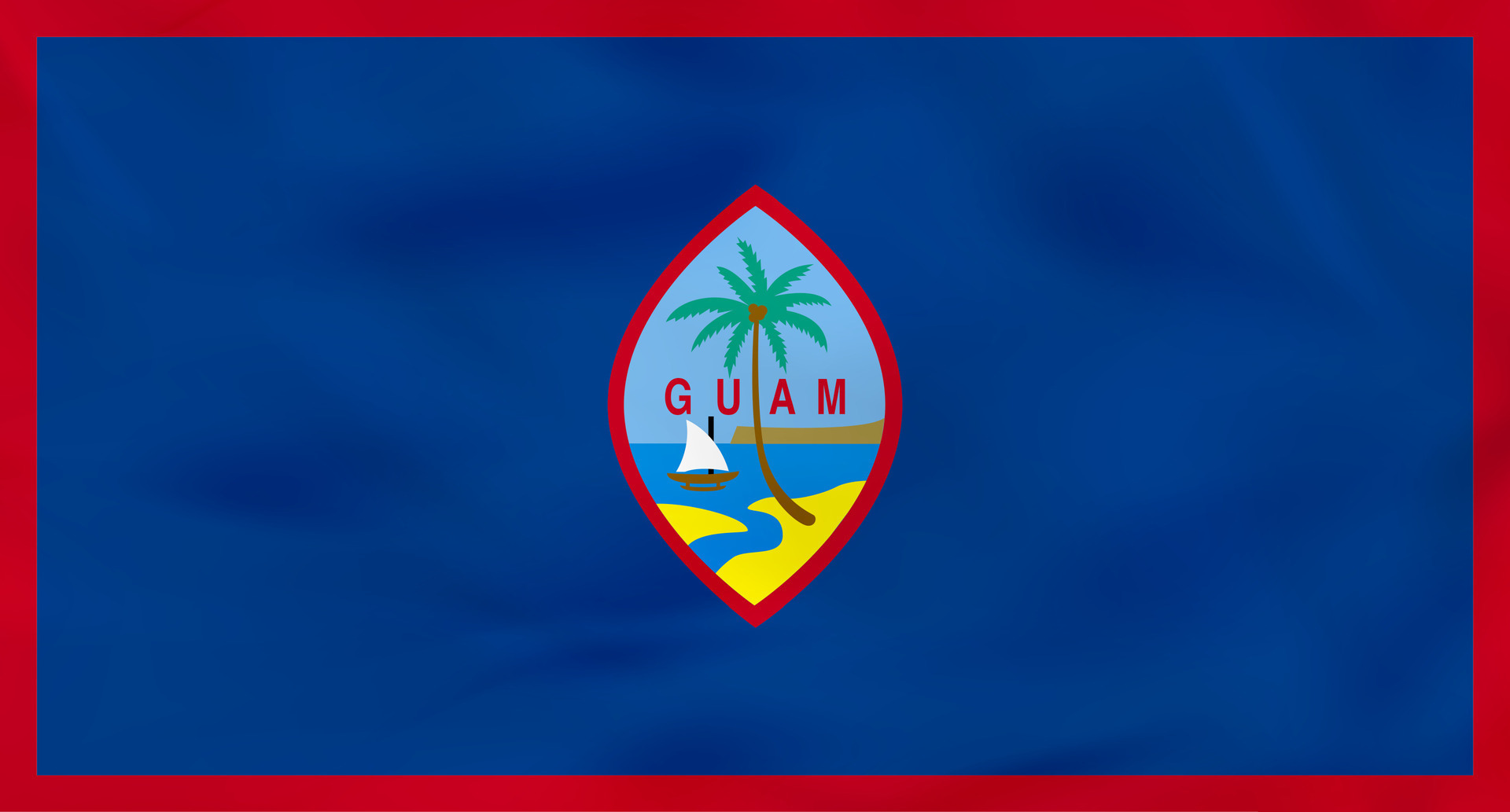 Guam waving flag. Guam national flag background texture. 49347813 ...