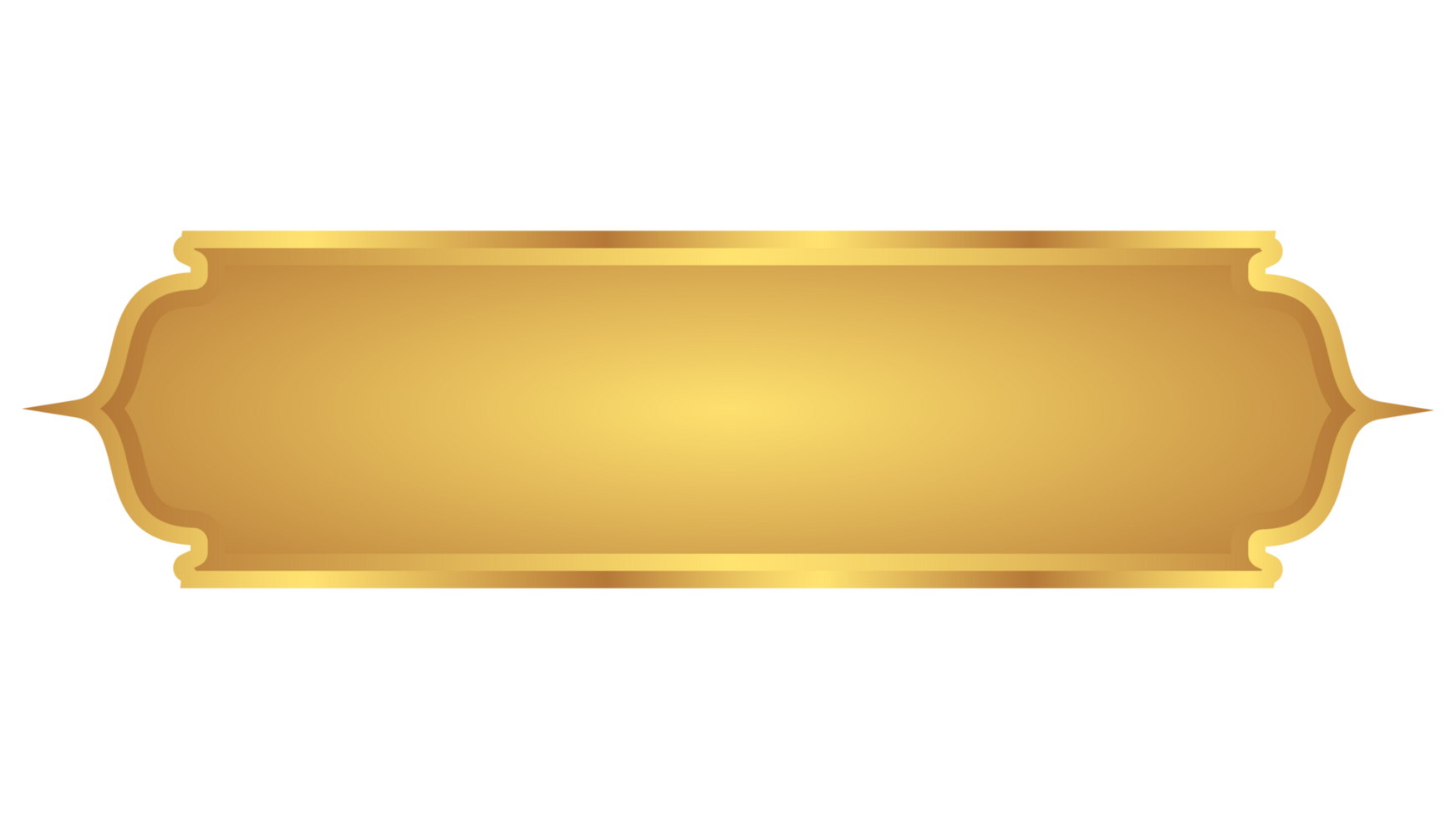 Set of decorative luxury golden arabic islamic banner title frame transparent background gold ...