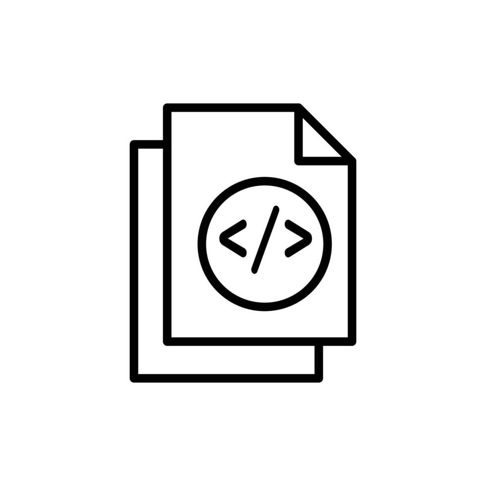 Html Script Icon 49353786 Vector Art At Vecteezy