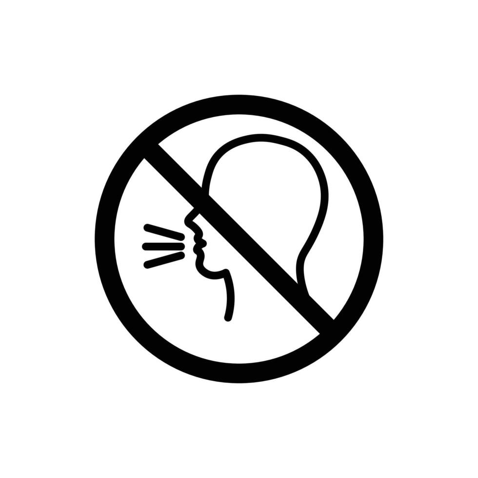 Stop Talking Sign 49354796 Vector Art At Vecteezy
