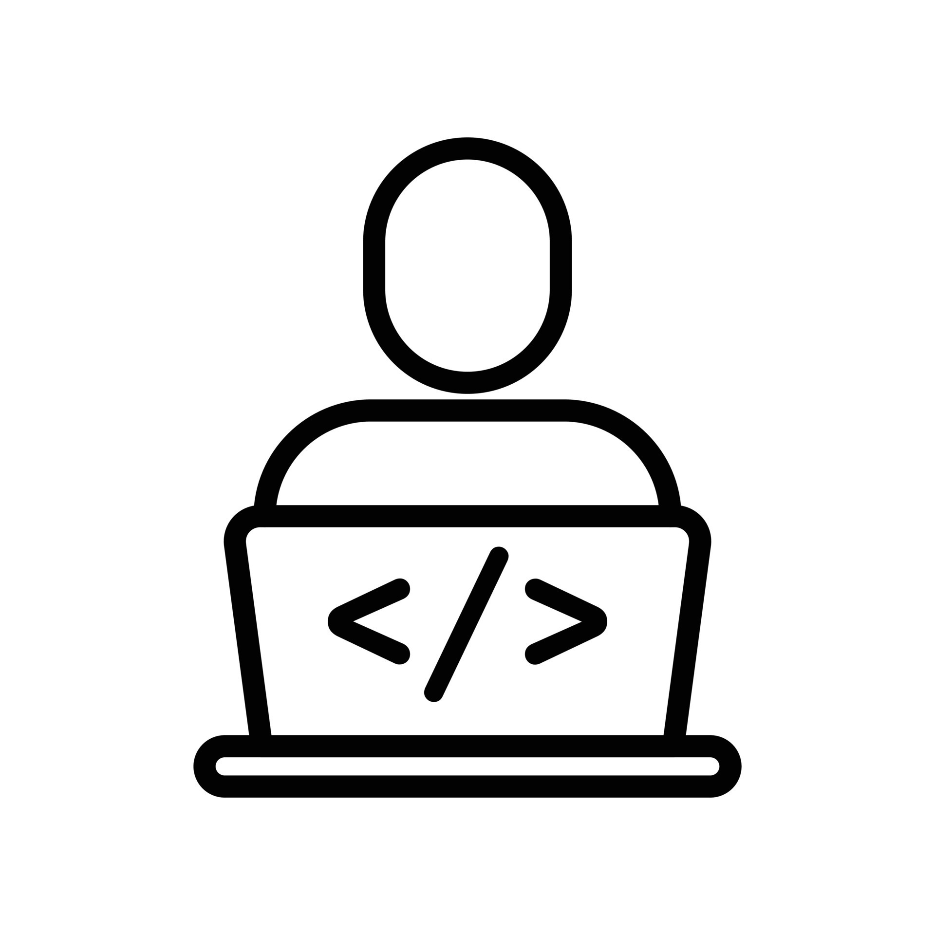 Programmer Icon Set Software Web Application Symbol In A Black Filled And Outlined Style