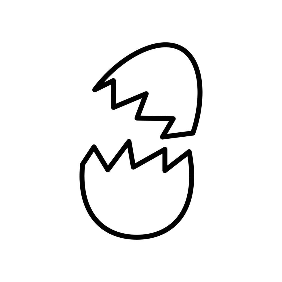 Broken Egg Icon 49355171 Vector Art At Vecteezy