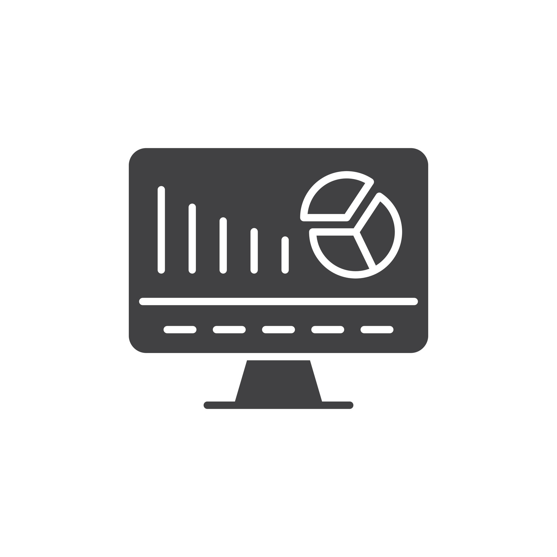 Dashboard Icon Set Real Time Data Monitor Symbol Analytics