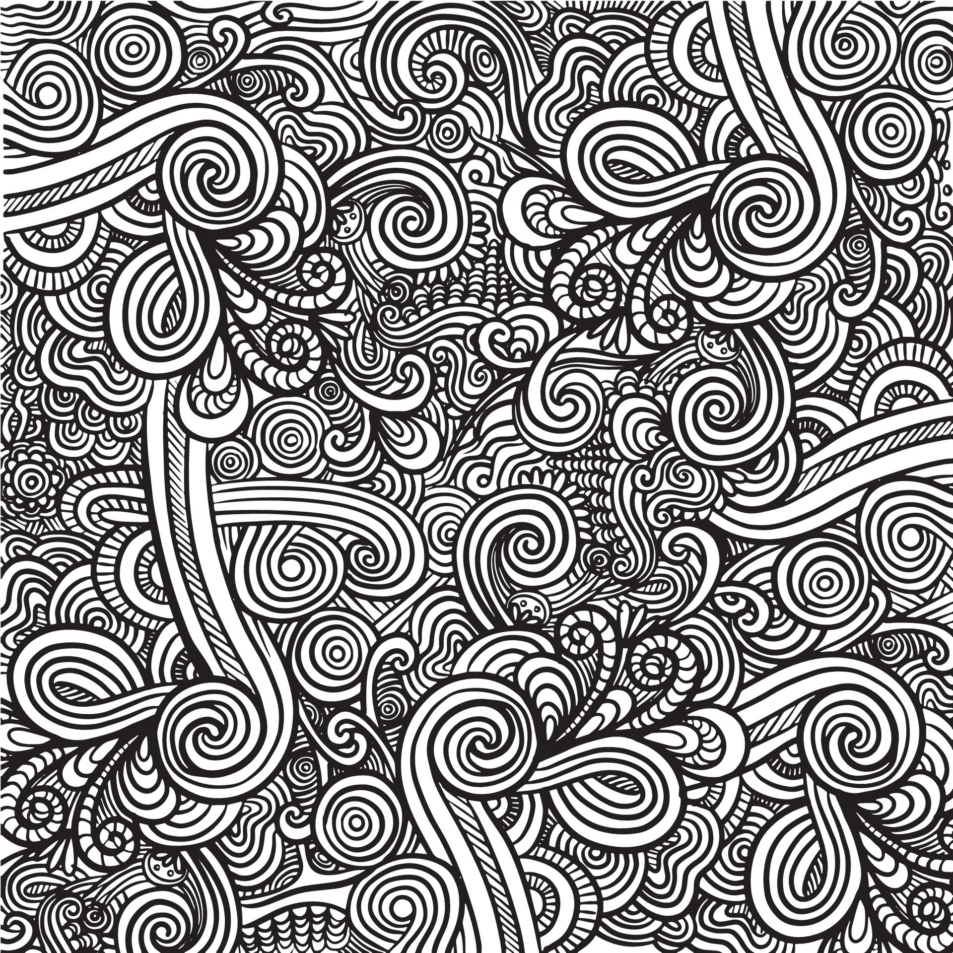 Intricate Black and White Abstract Swirls 49376734 Vector Art at Vecteezy