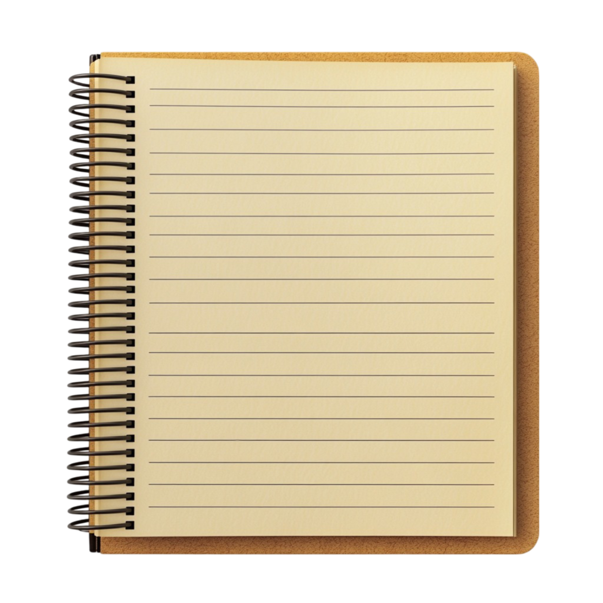 Blank Empty Spiral Notebook with Black Wire Binding 49377305 PNG Blank Empty Spiral Notebook with Black Wire Binding 49377305 PNG