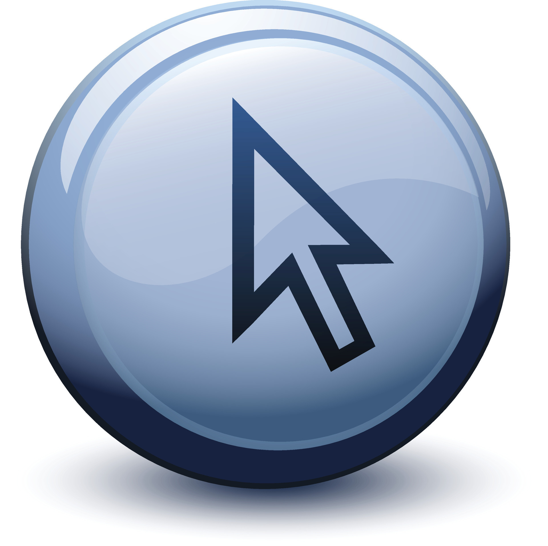 button 3d cursor arrow white 49377479 Vector Art at Vecteezy