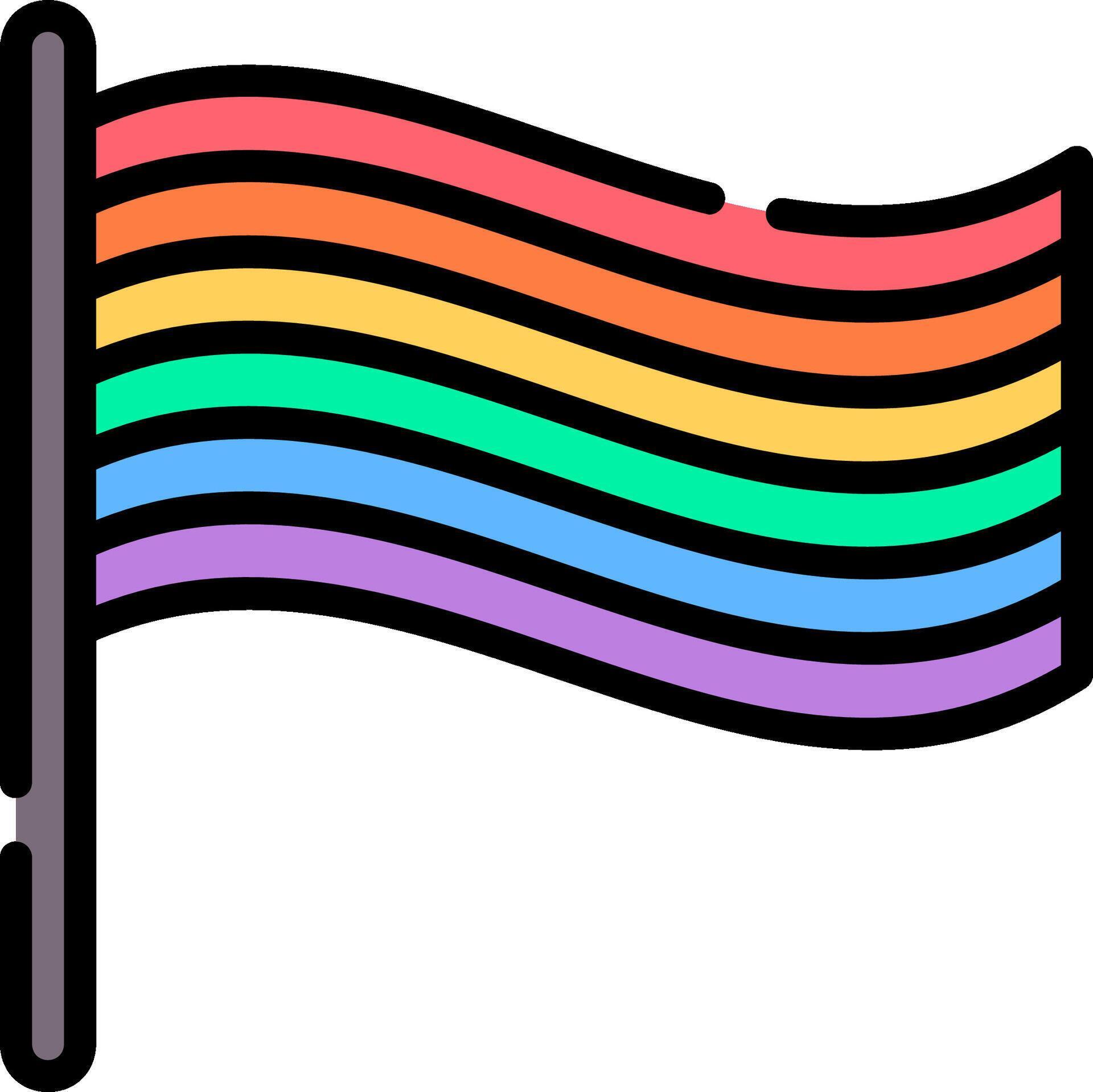 rainbow flag illustration design 49381064 Vector Art at Vecteezy