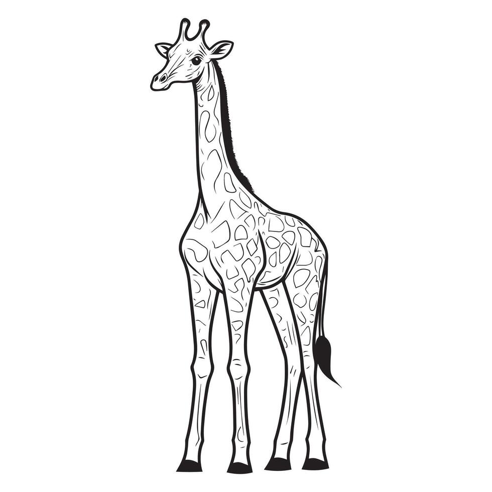 Giraffe Clip Art Black And White Giraffe Clip Art At Clker.com