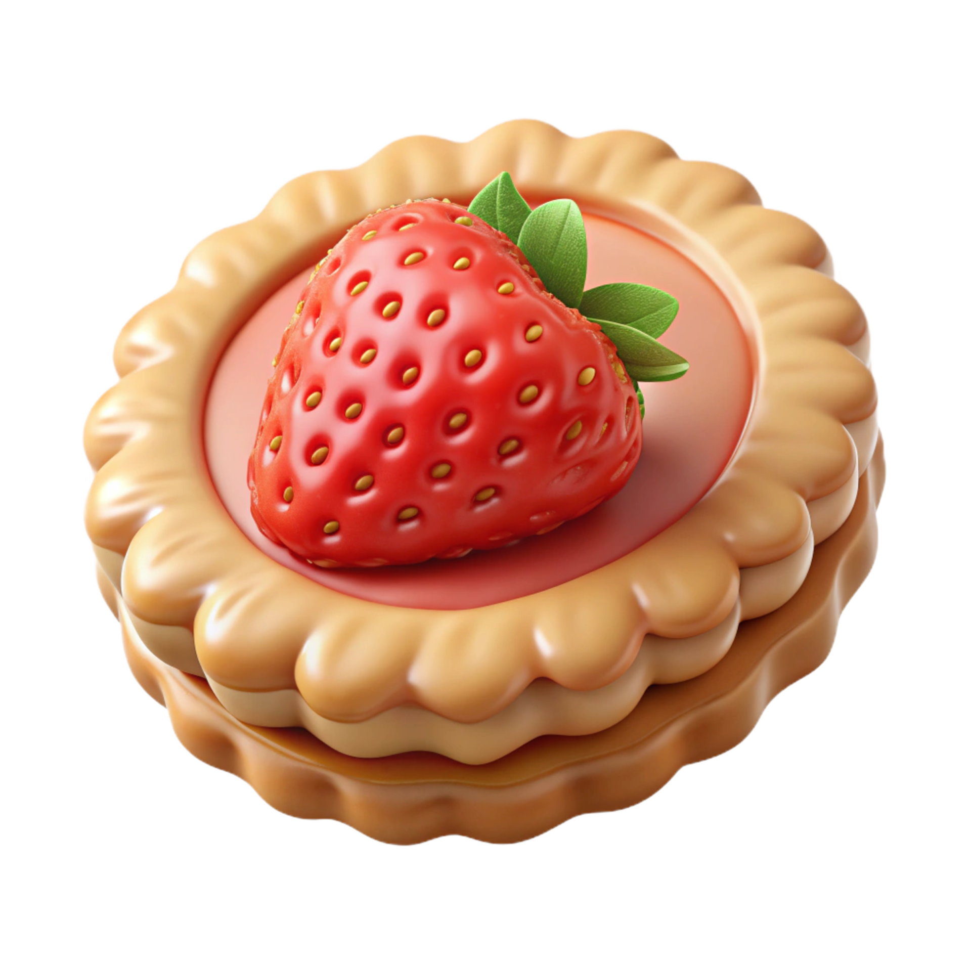 Miniature Strawberry Tart 49391925 Png