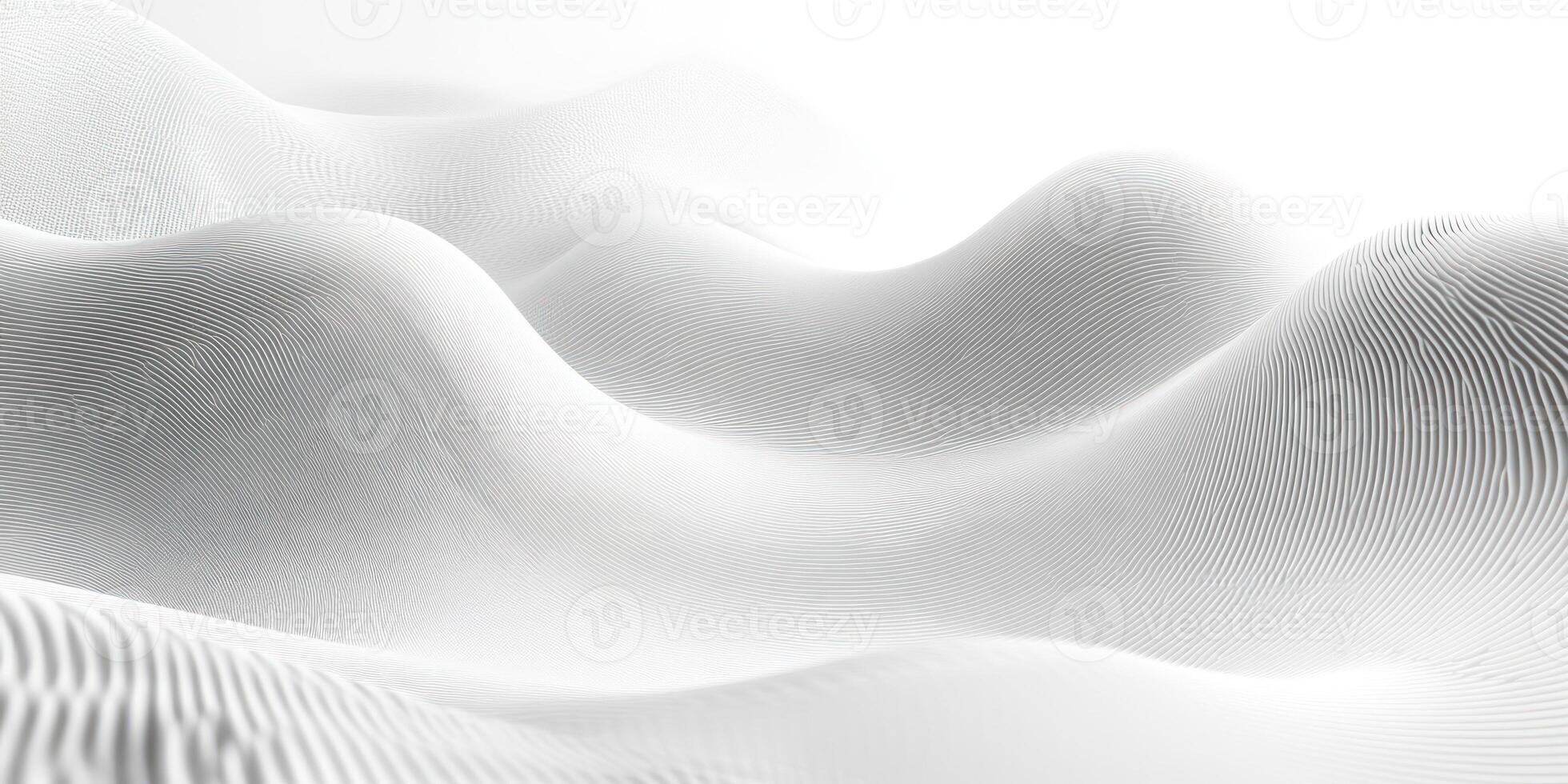 Abstract White Wavy Lines Forming a Landscape 49407119 Stock Photo at ...
