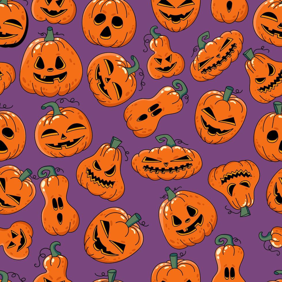 Halloween Seamless Patterns With Spider Webs And Spiders For Background ...