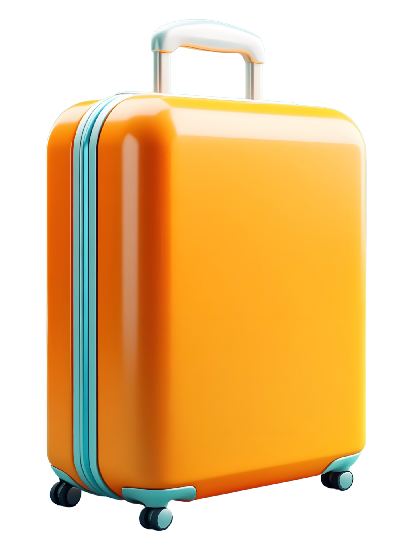 Sleek 3D Travel Suitcase Icon in Vibrant Colors 49422166 PNG