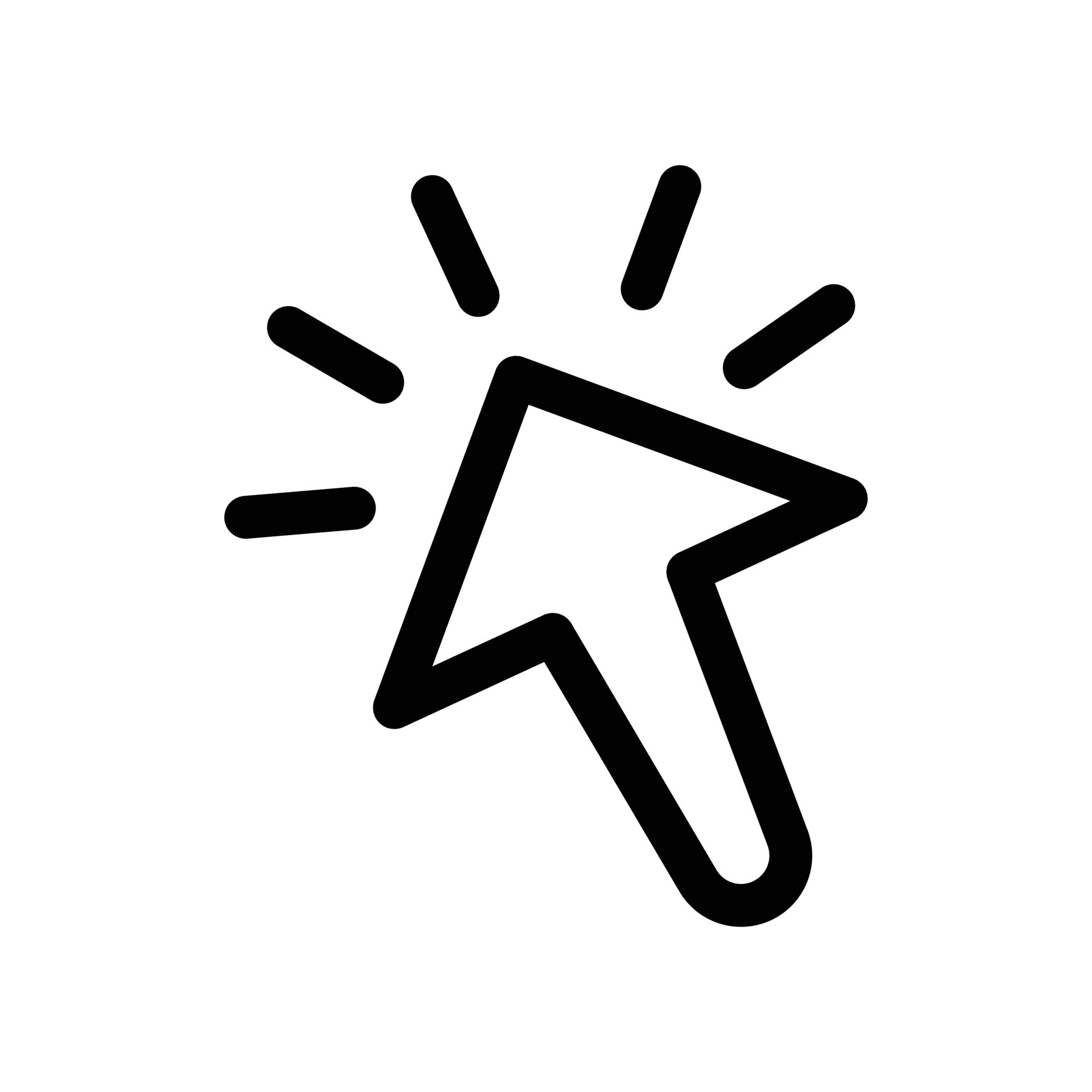 Cursor Icon Set Click Arrow Symbol Web Mouse Pointer Sign In Black