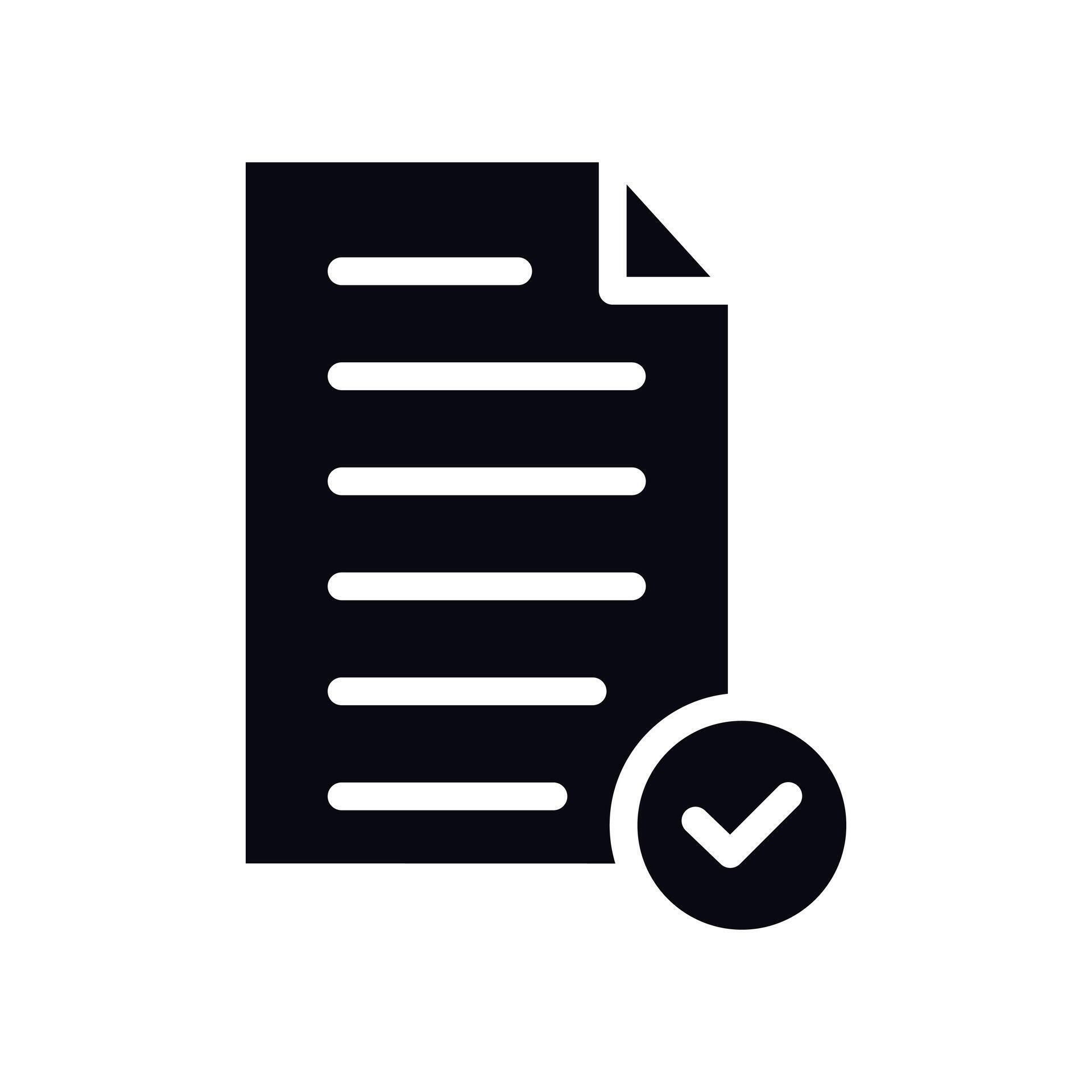 Document accept icon 49430198 Vector Art at Vecteezy