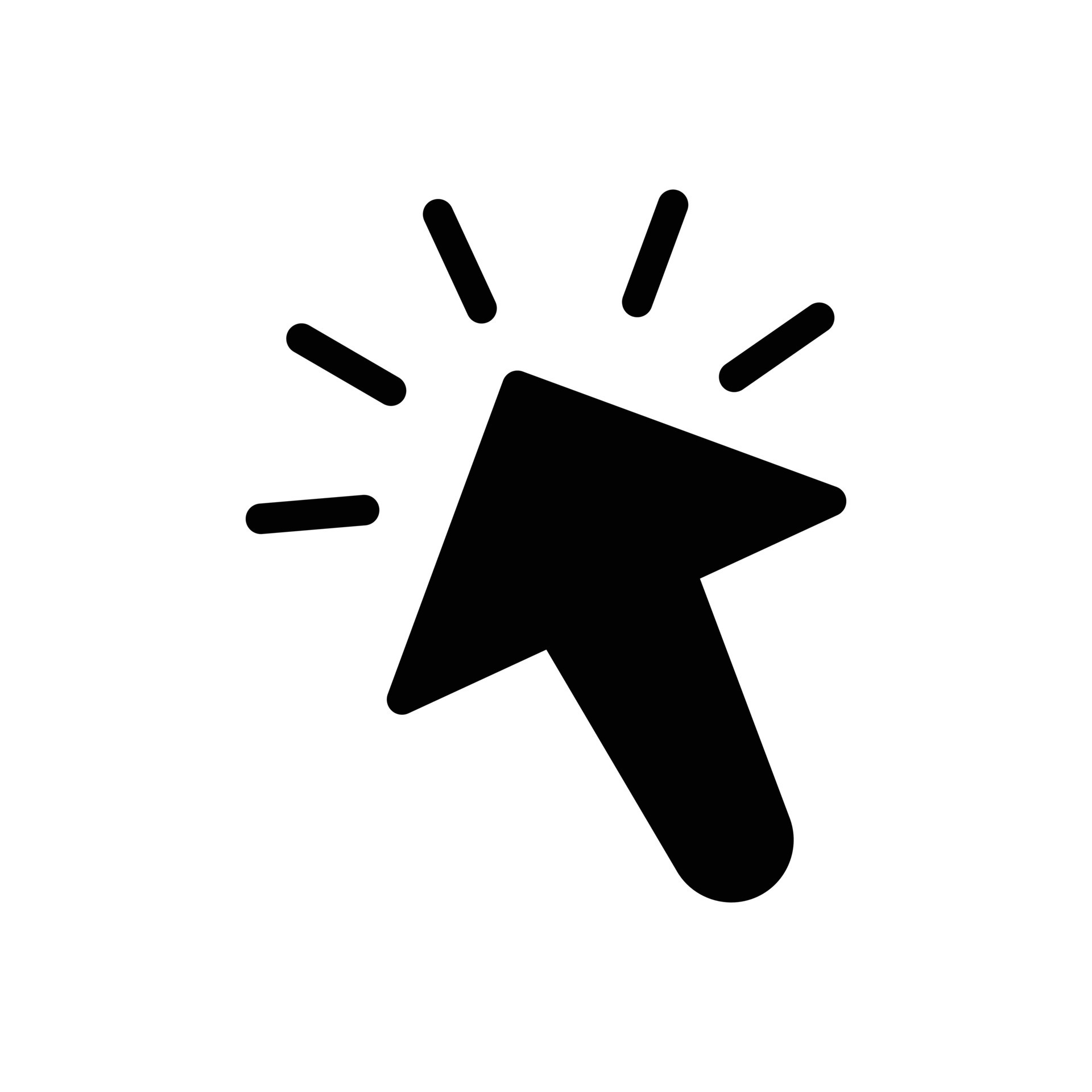 Cursor Icon Set Click Arrow Symbol Web Mouse Pointer Sign In Black