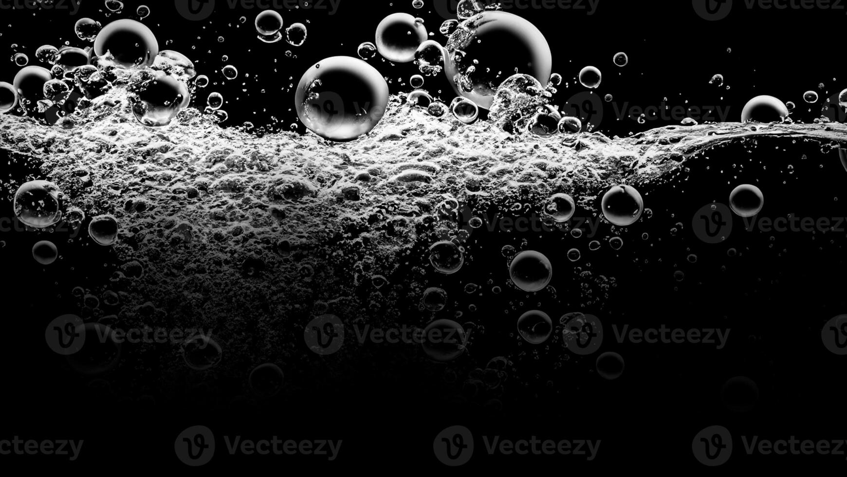 Soda water bubbles splashing underwater against black background. 49434221 Stock Photo at Vecteezy