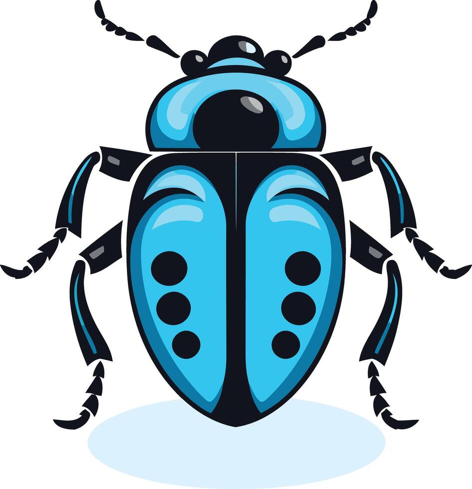 Blue Beetle Illustration 49435120 Vector Art At Vecteezy