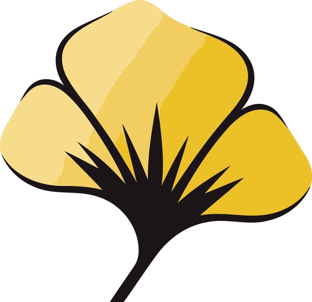 Ginkgo Biloba Leaf Illustration 49438324 Vector Art At Vecteezy