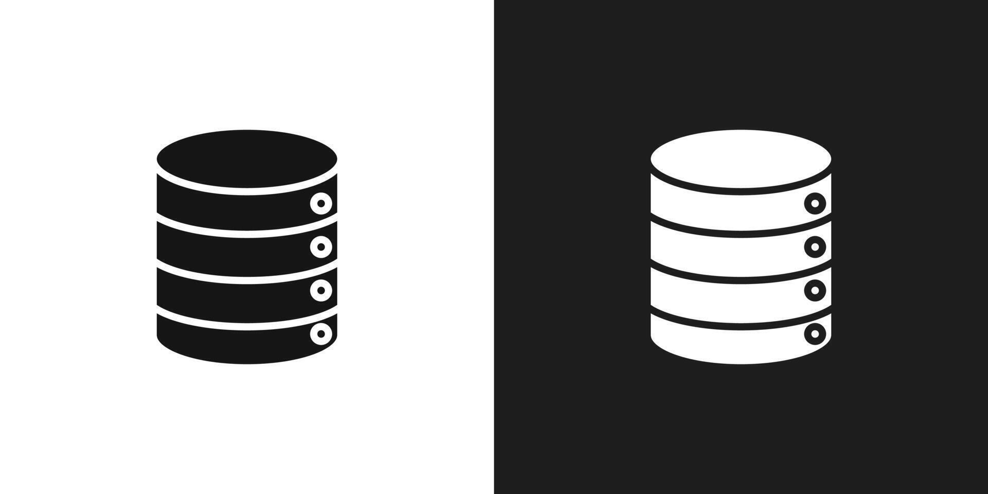Database icon logo set 49440697 Vector Art at Vecteezy