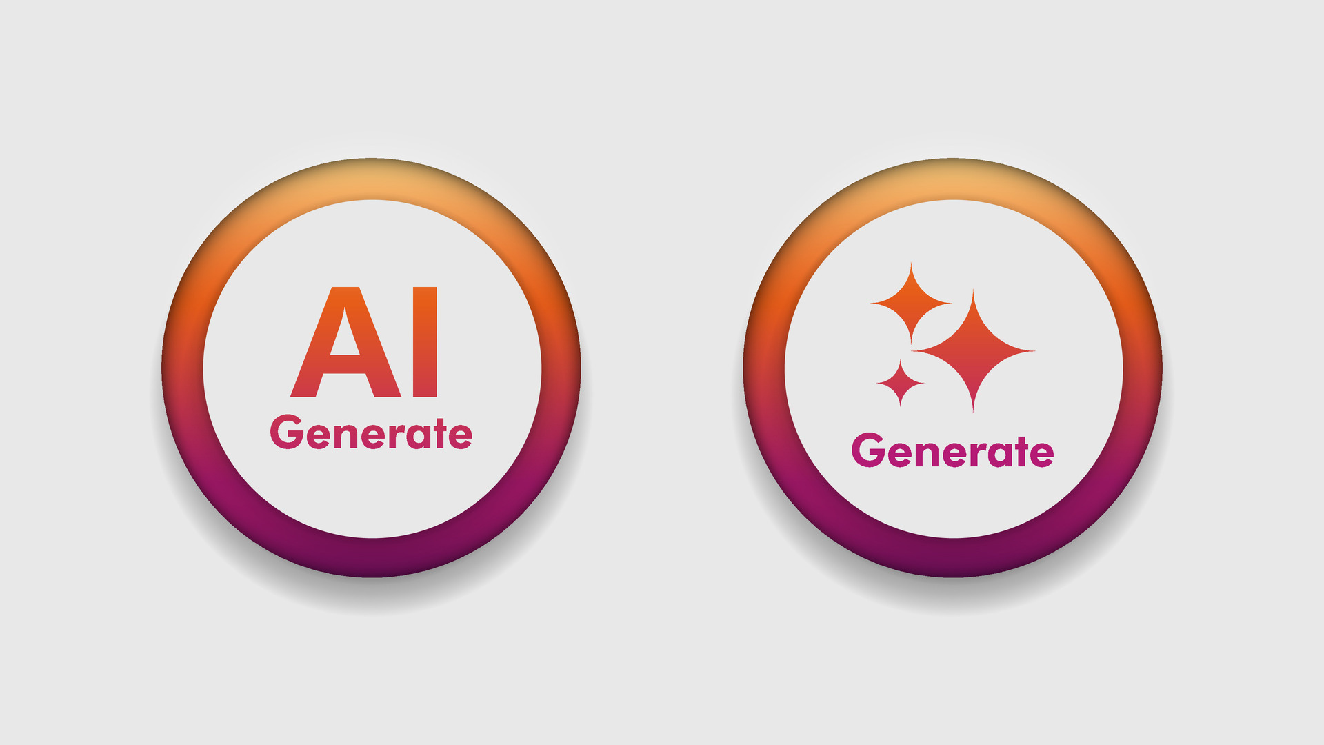 Round generate AI button user interface. Artificial intelligence UI UX ... Round generate AI button user interface. Artificial intelligence UI UX ...