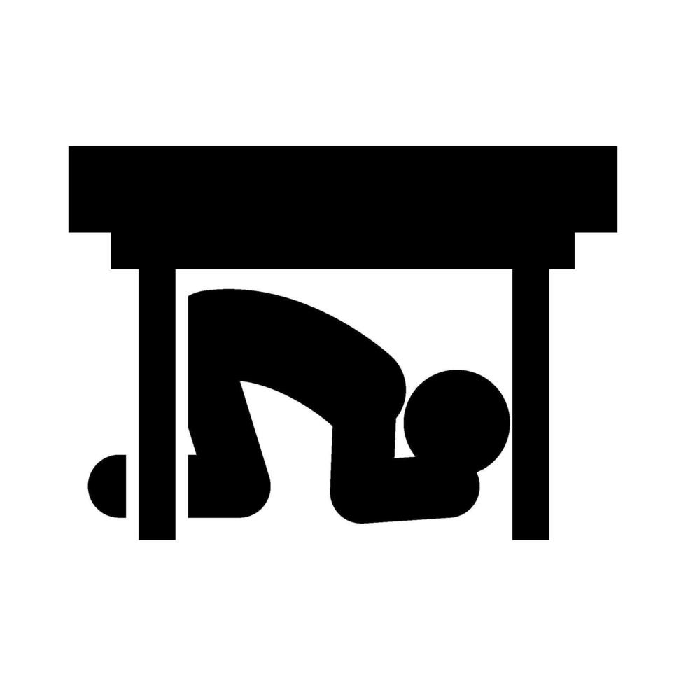 A Black And White Illustration Of A Man Under A Table 49473865 Vector