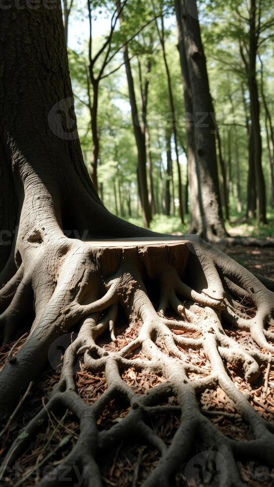 Tree Roots In Forest 49482326 Stock Photo at Vecteezy