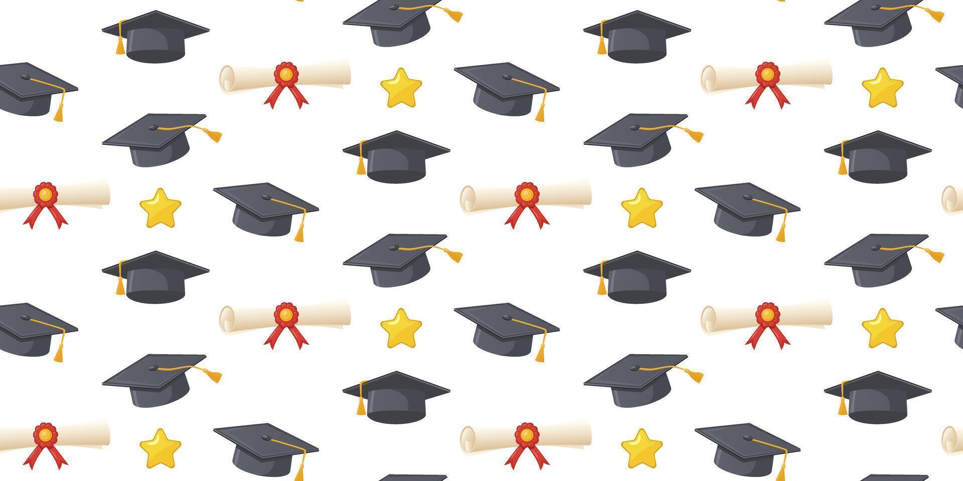 Graduation Pattern Template Vector Art, Icons, and Graphics for Free ...