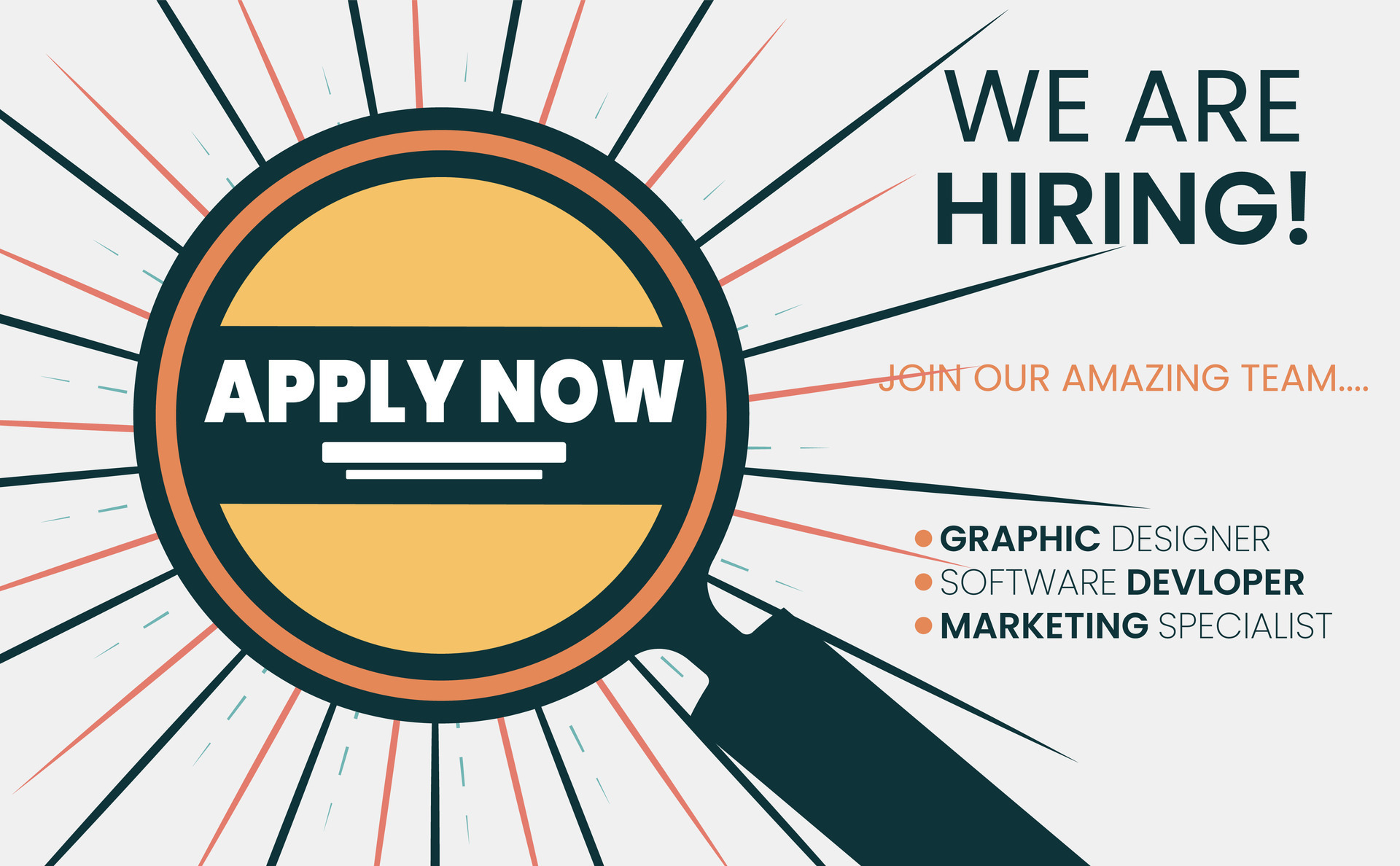 We are hiring graphic designers, web developers, and software ...