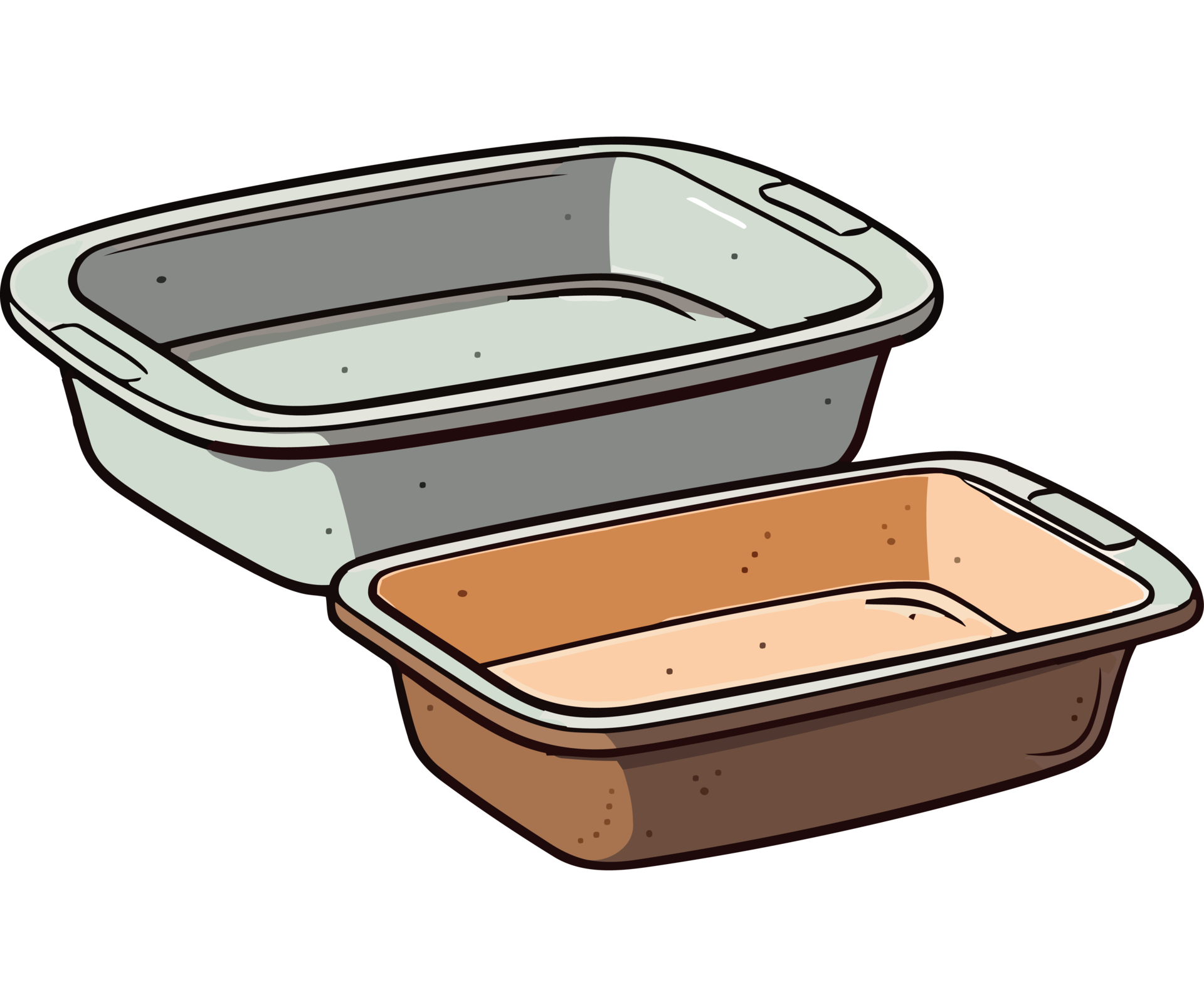 Two Plastic Containers With Lids On A Transparency Background 49501553 Png