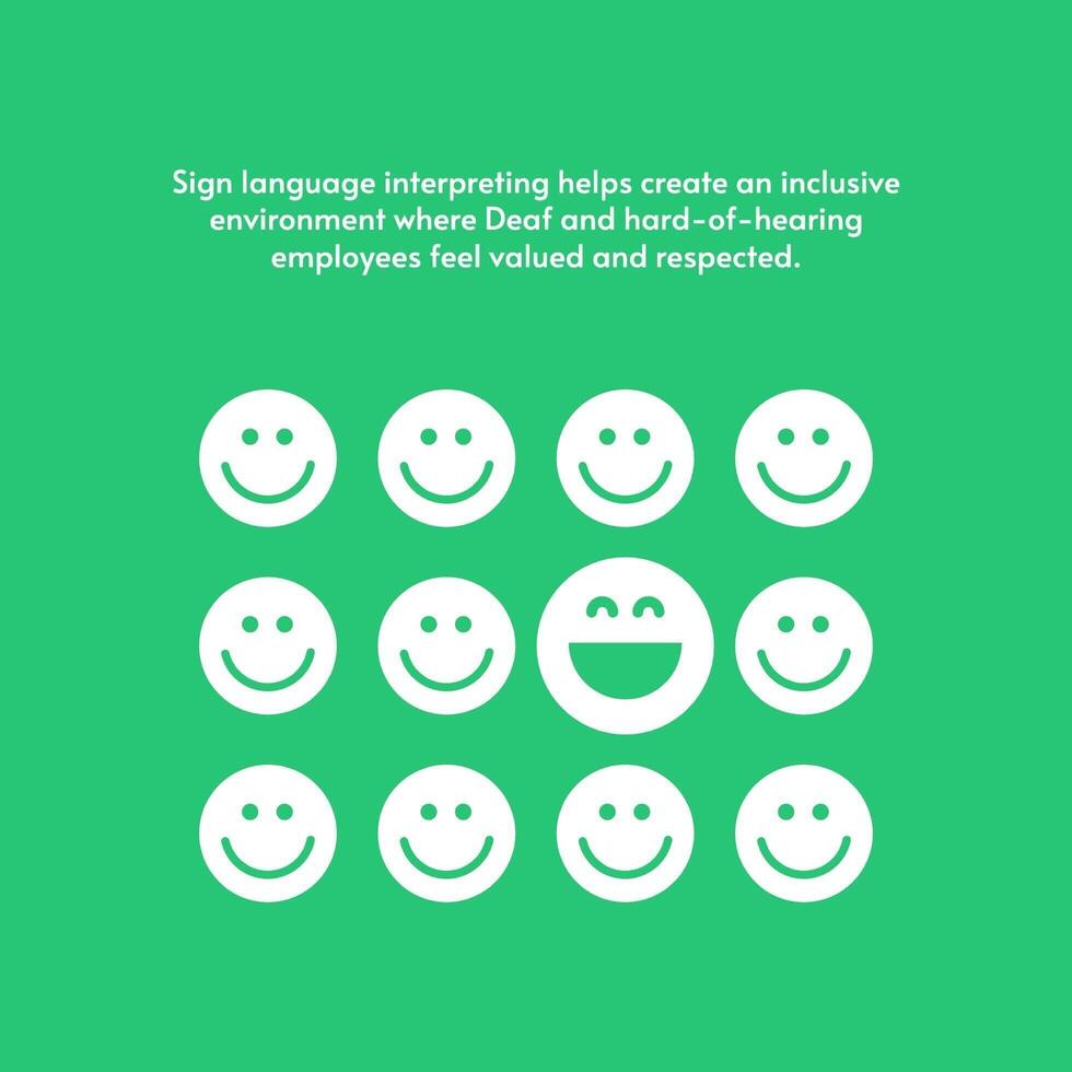 Sign language interpreters in The Workplace Infographic Template ...