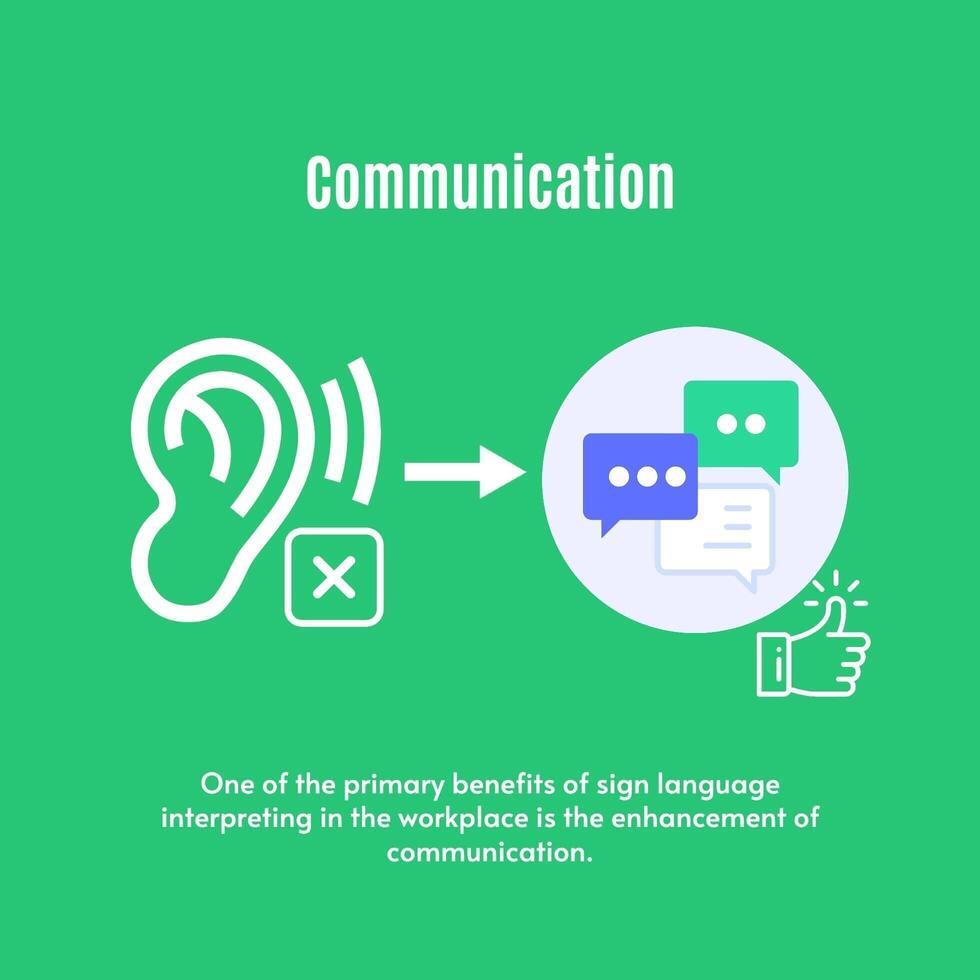 Sign language interpreters in The Workplace Infographic Template ...