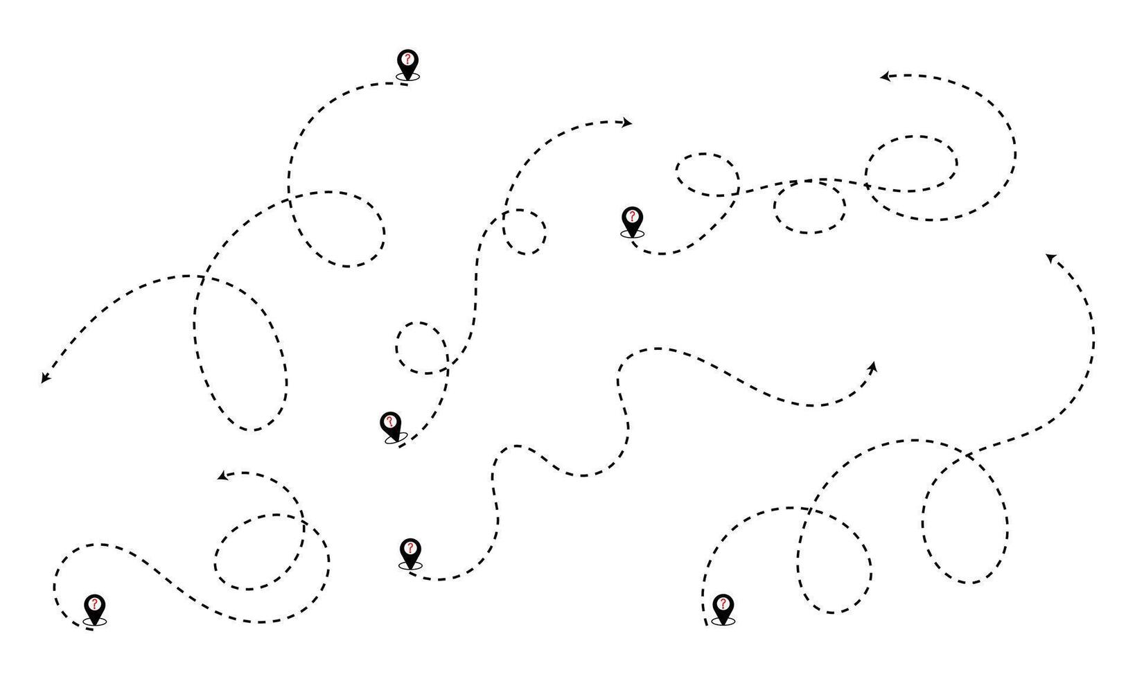 Dashed line arrow route path . 49512816 Vector Art at Vecteezy Dashed line arrow route path . 49512816 Vector Art at Vecteezy